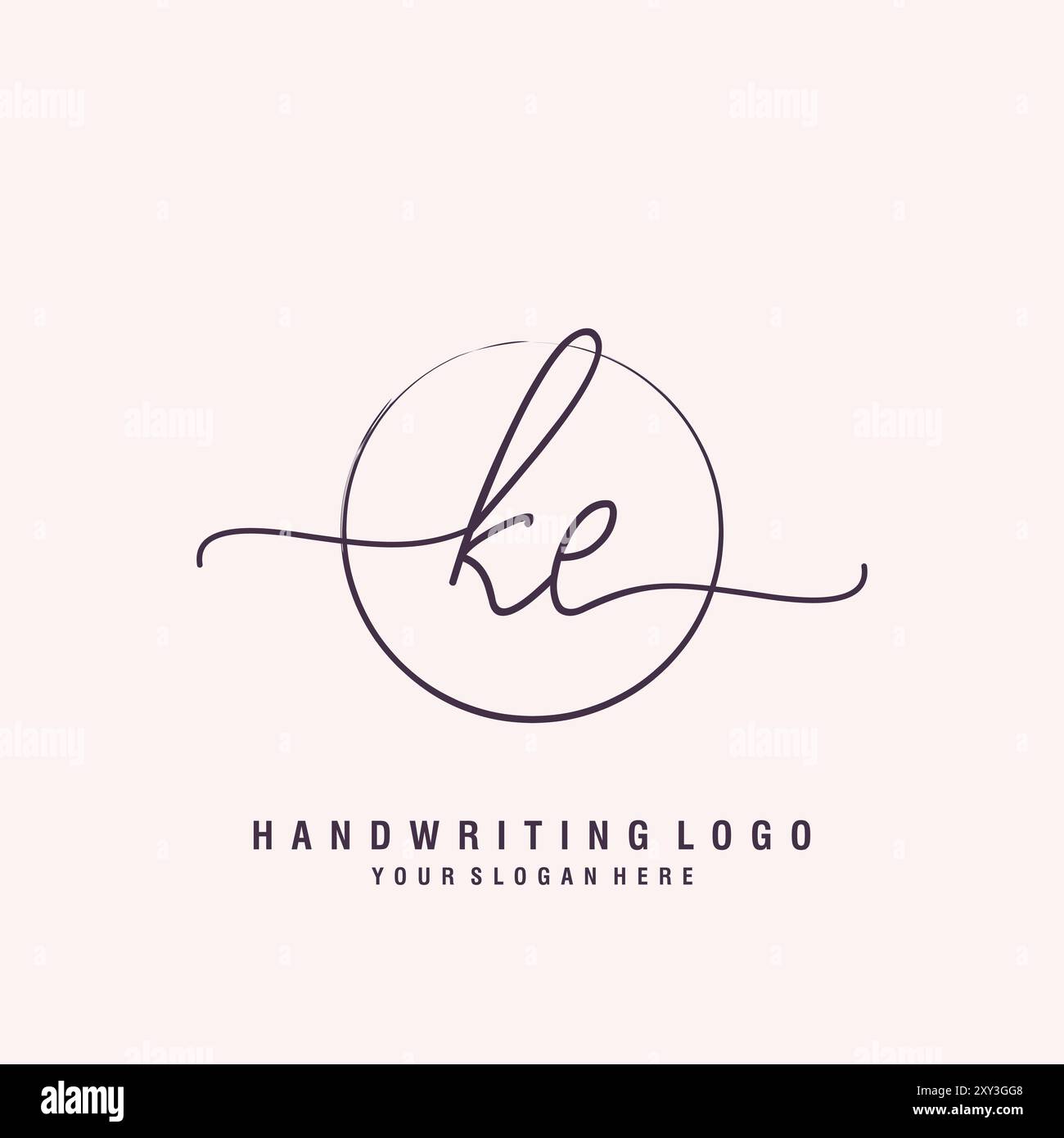 Ke minimal logo hi-res stock photography and images - Alamy