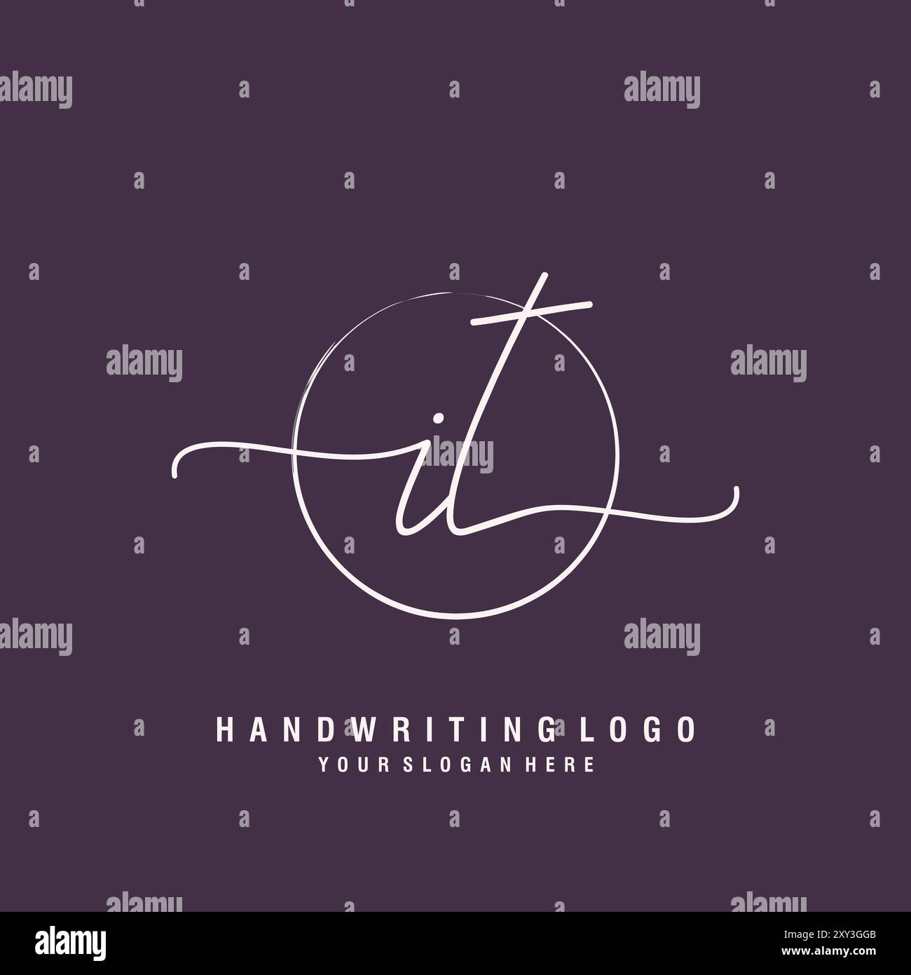 IT Letter logo minimal modern Stock Vector Image & Art - Alamy