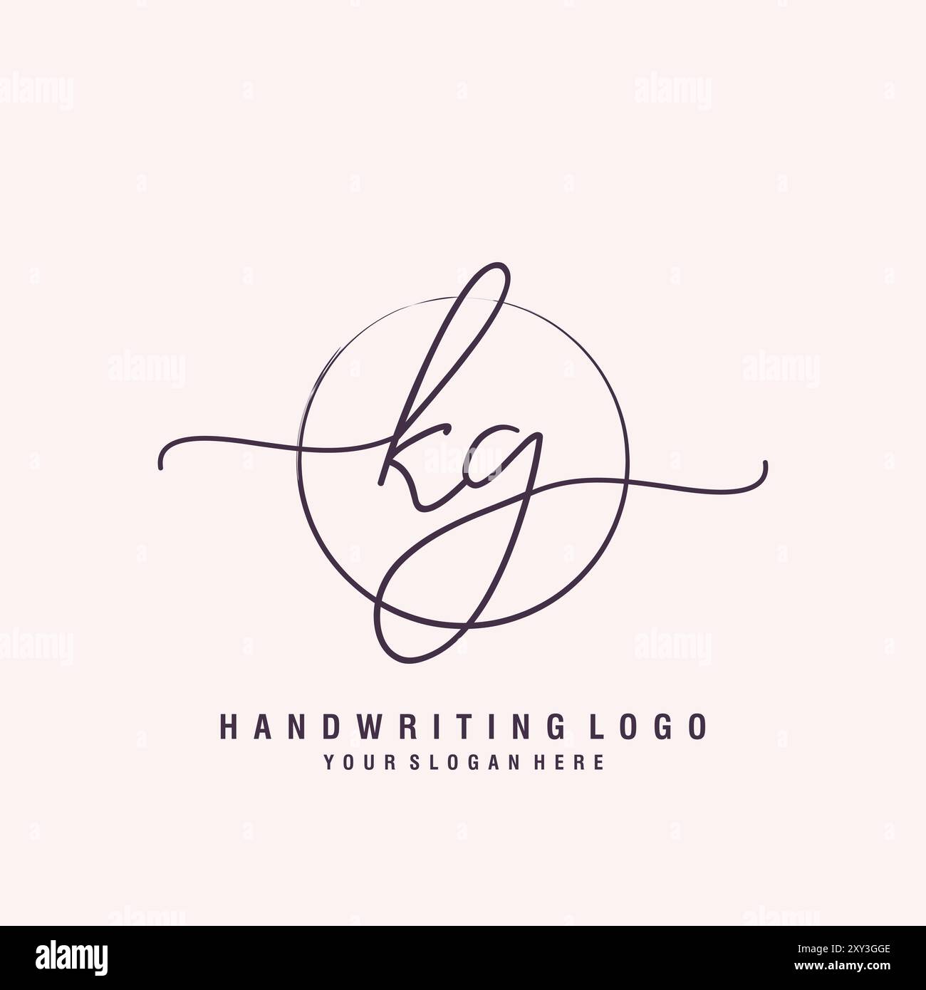 Kg minimal logo Stock Vector Images - Alamy