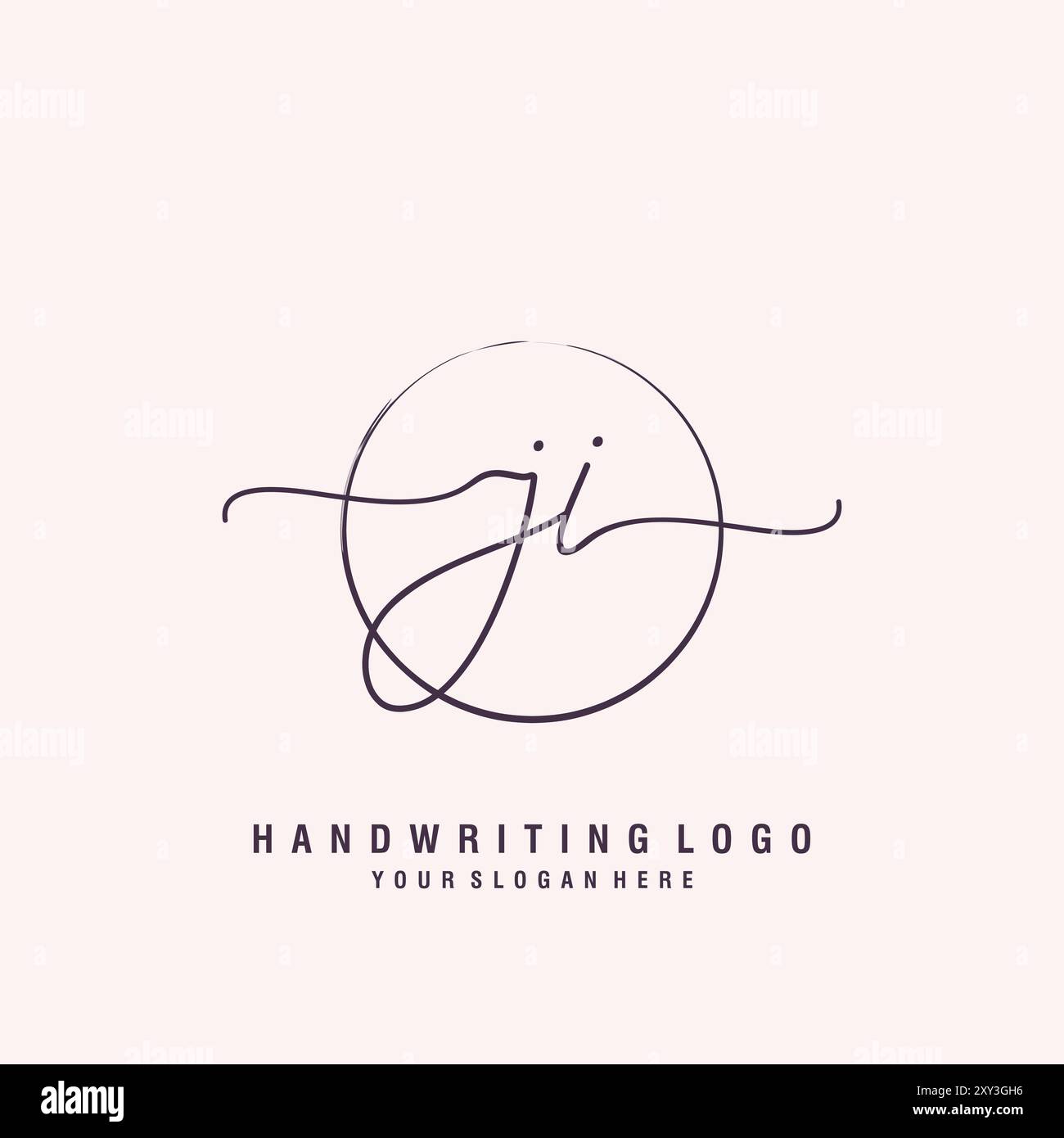 Letter ji logo hi-res stock photography and images - Alamy