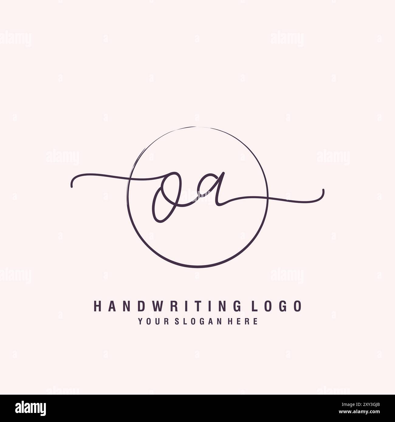 Oa font Stock Vector Images - Alamy