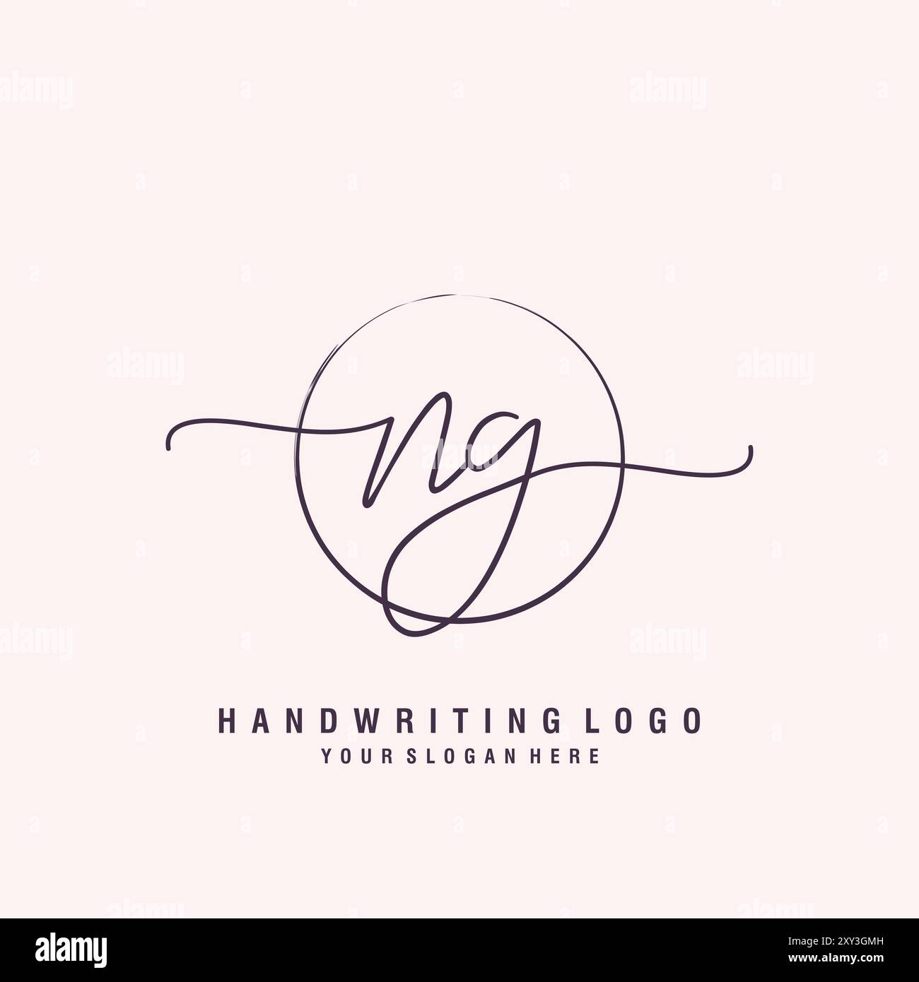 Ng minimal logo Stock Vector Images - Alamy