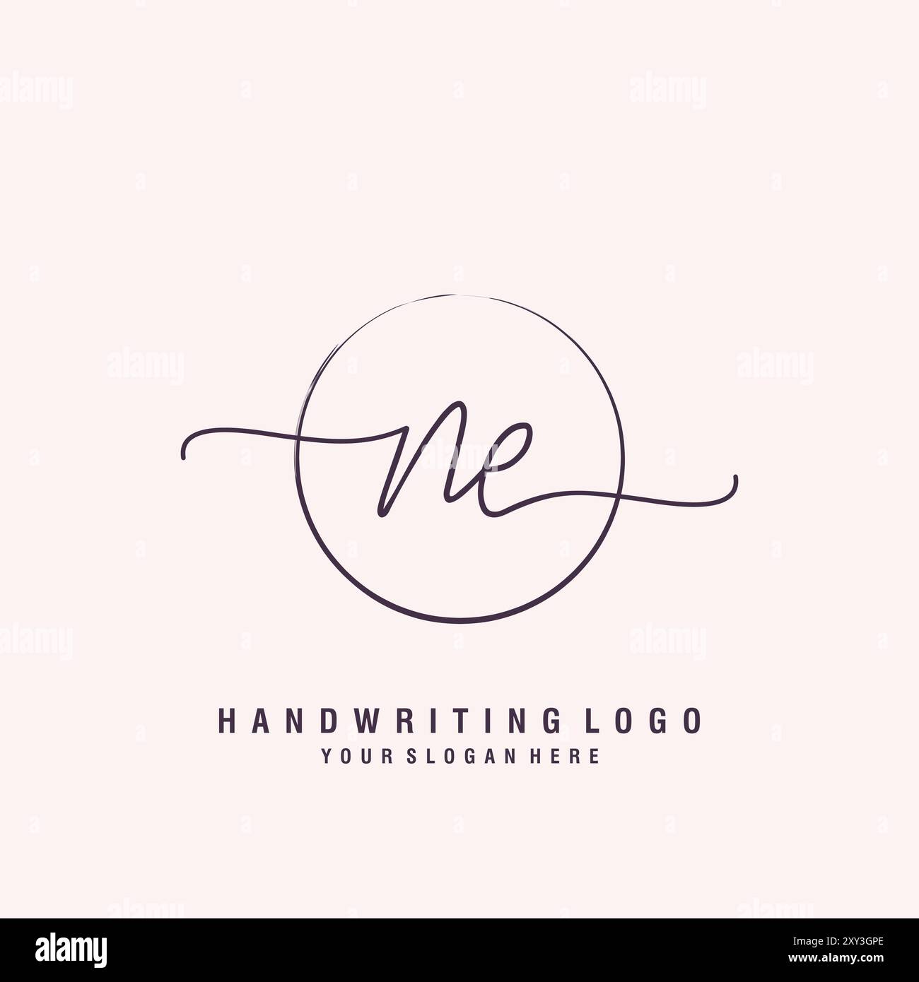 Ne letter logo Stock Vector Images - Alamy