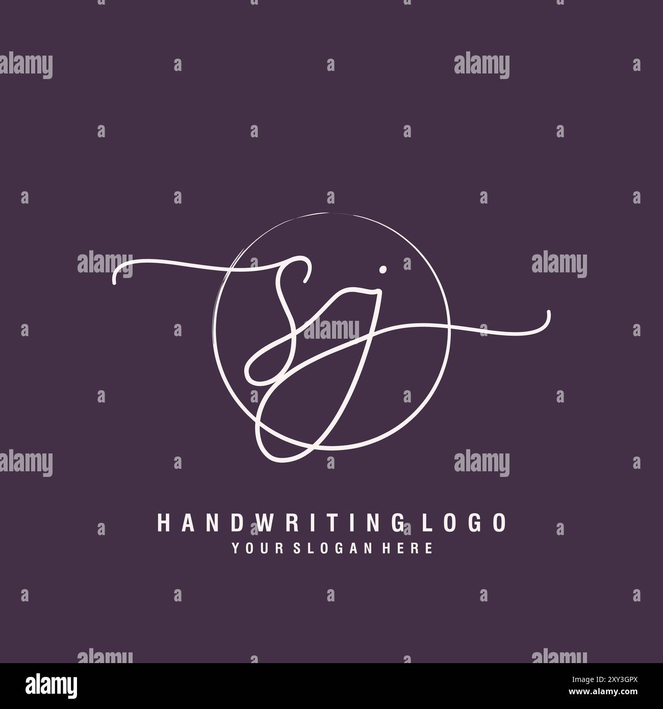 SJ Letter logo minimal modern Stock Vector Image & Art - Alamy