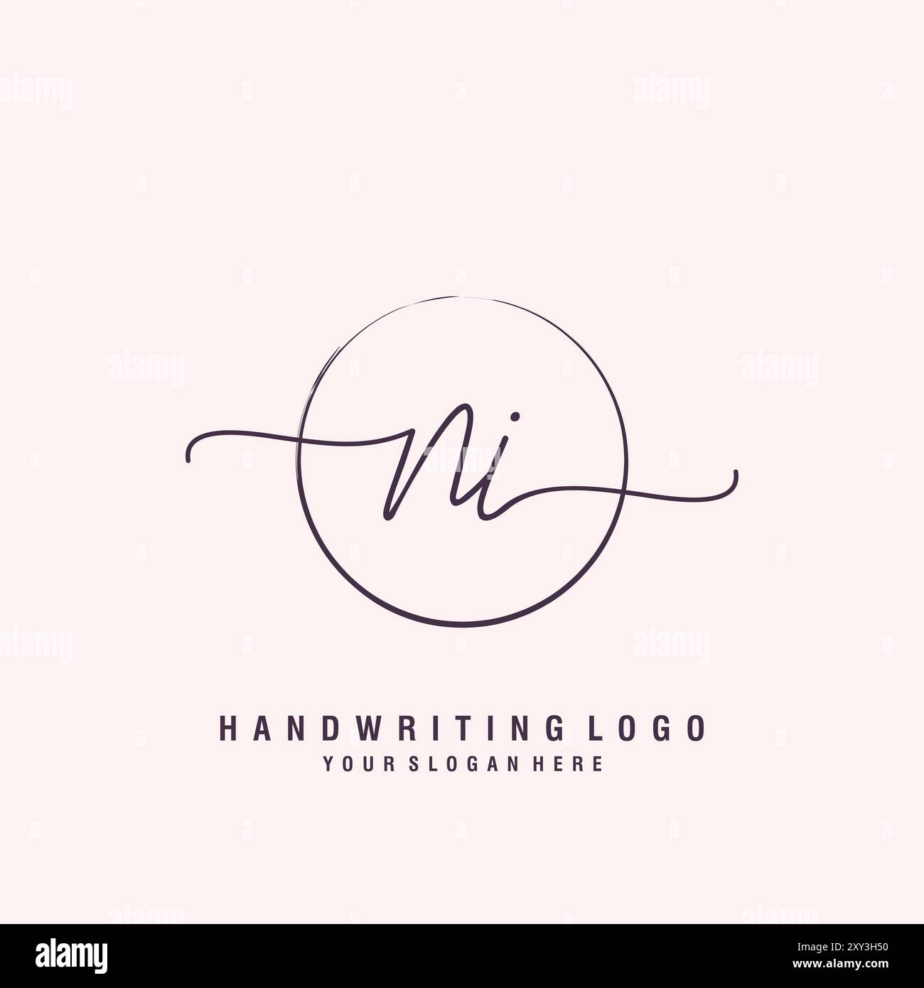 Ni minimal logo hi-res stock photography and images - Alamy