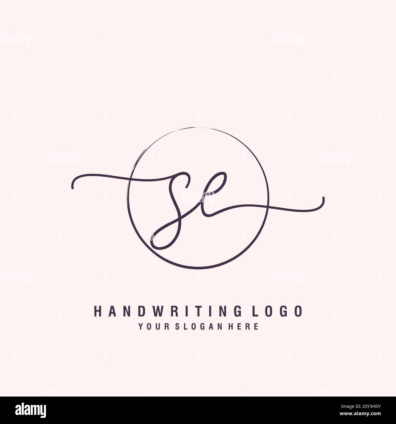 Se minimal logo hi-res stock photography and images - Alamy