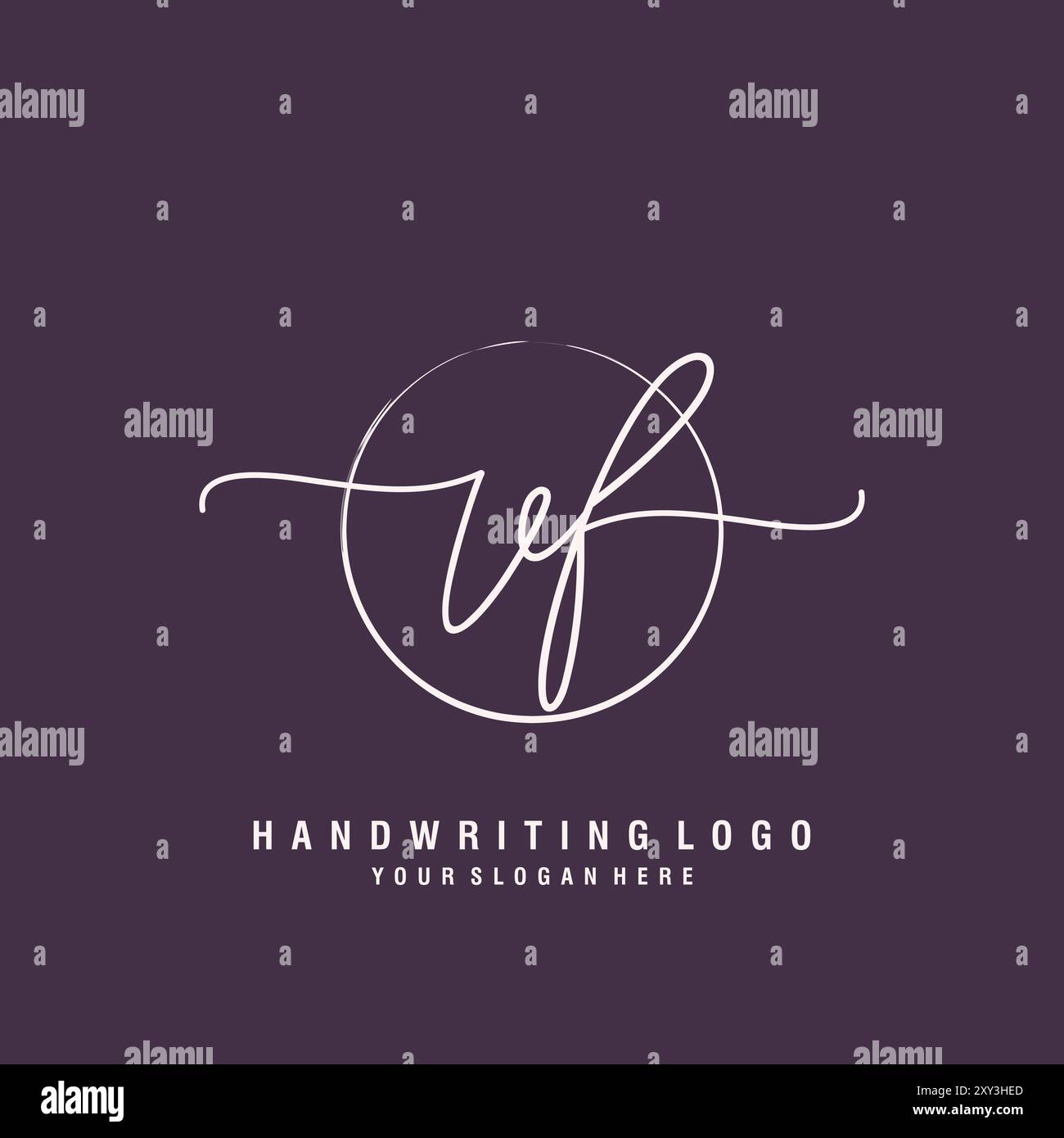 Vf initial letter luxury Stock Vector Images - Alamy