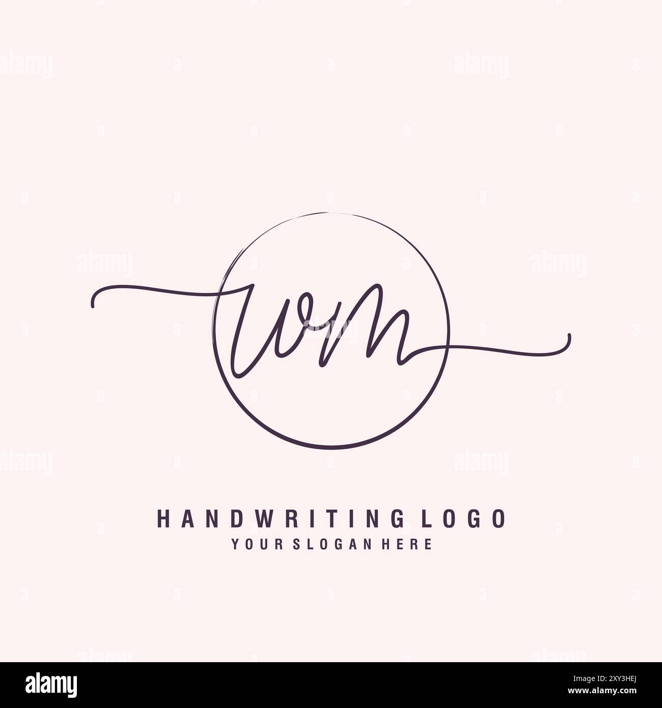 Wm letter logo hi-res stock photography and images - Alamy