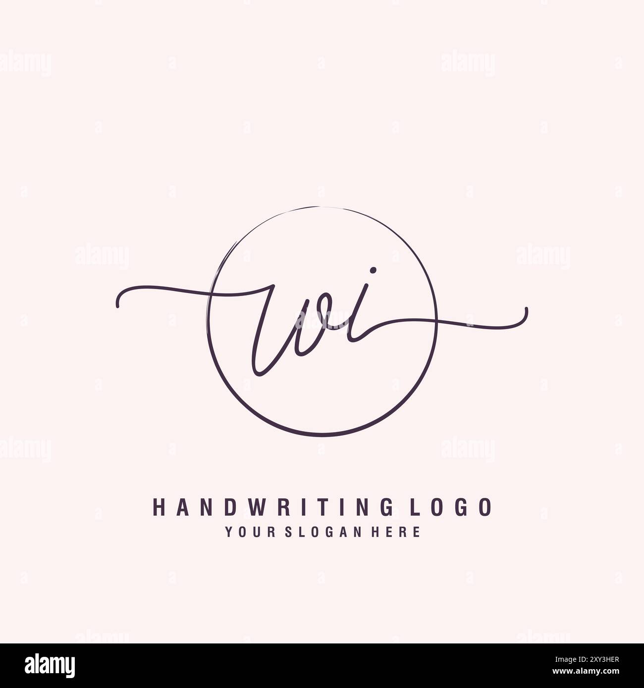 Letter wi logo hi-res stock photography and images - Alamy