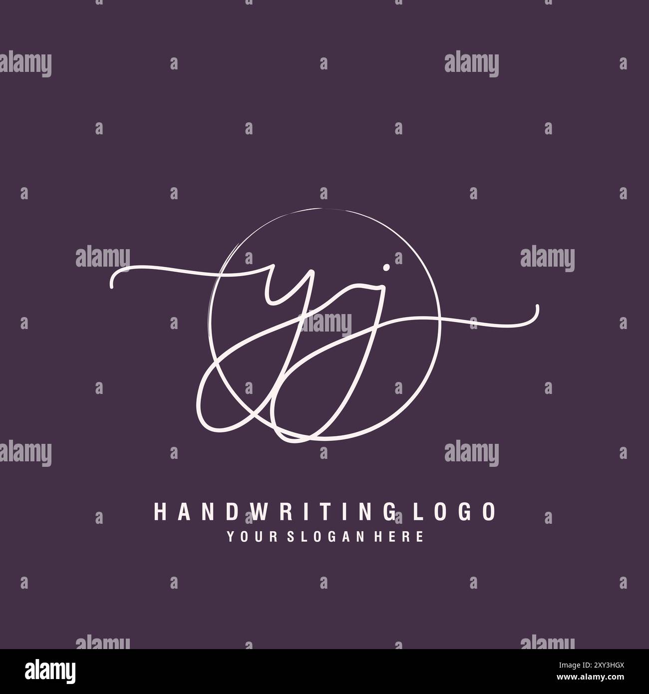 Yj modern logo hi-res stock photography and images - Alamy