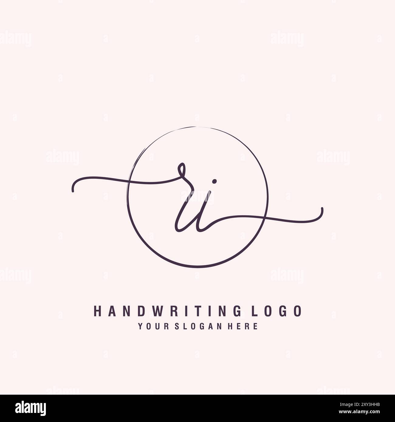 Ri minimal logo hi-res stock photography and images - Alamy