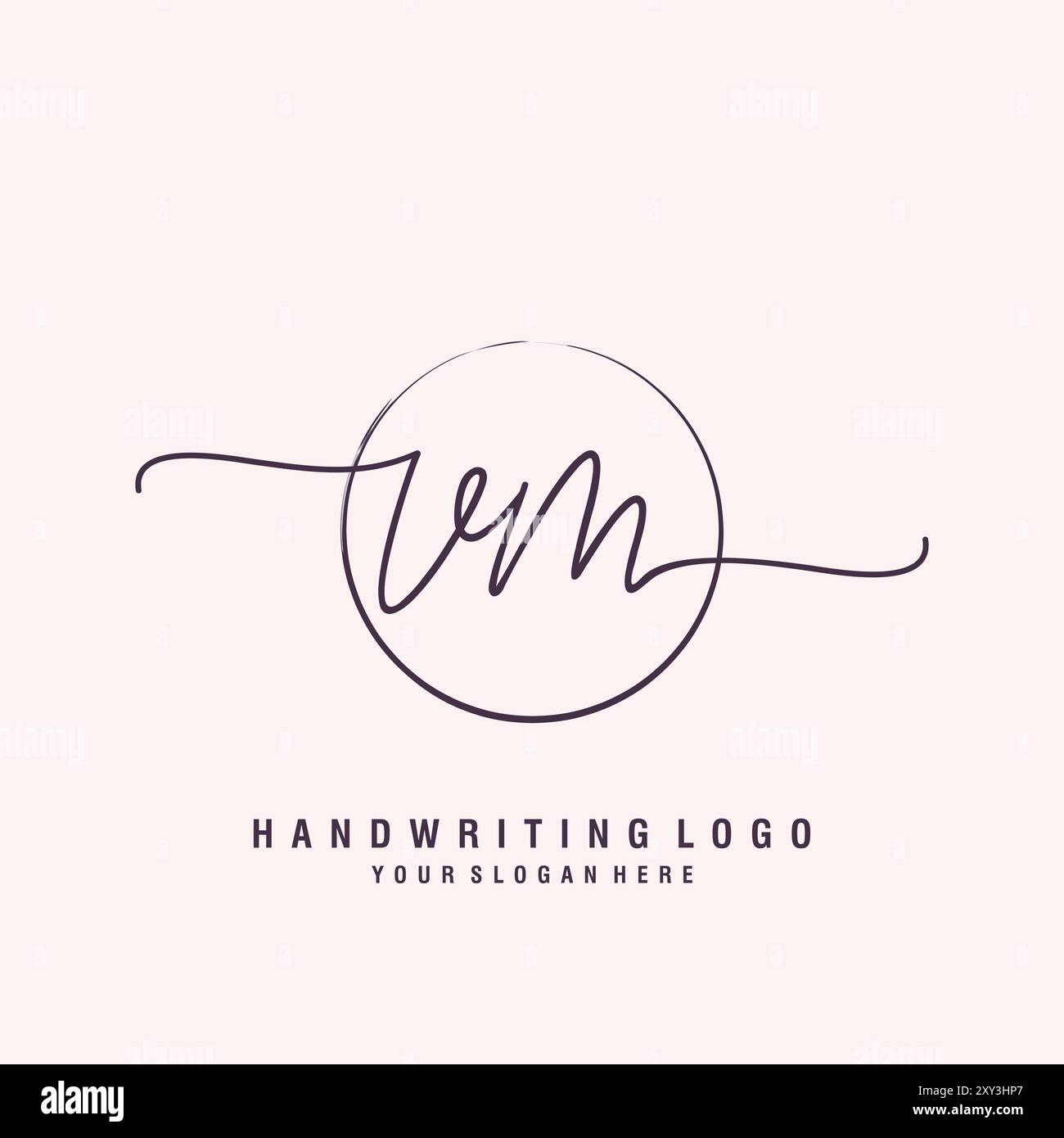 Vm minimal logo hi-res stock photography and images - Alamy