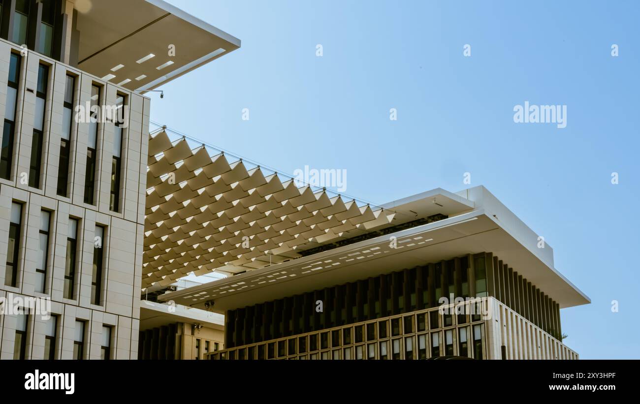 Building Architecture of Msheireb Downtown Doha Qatar. High quality ...