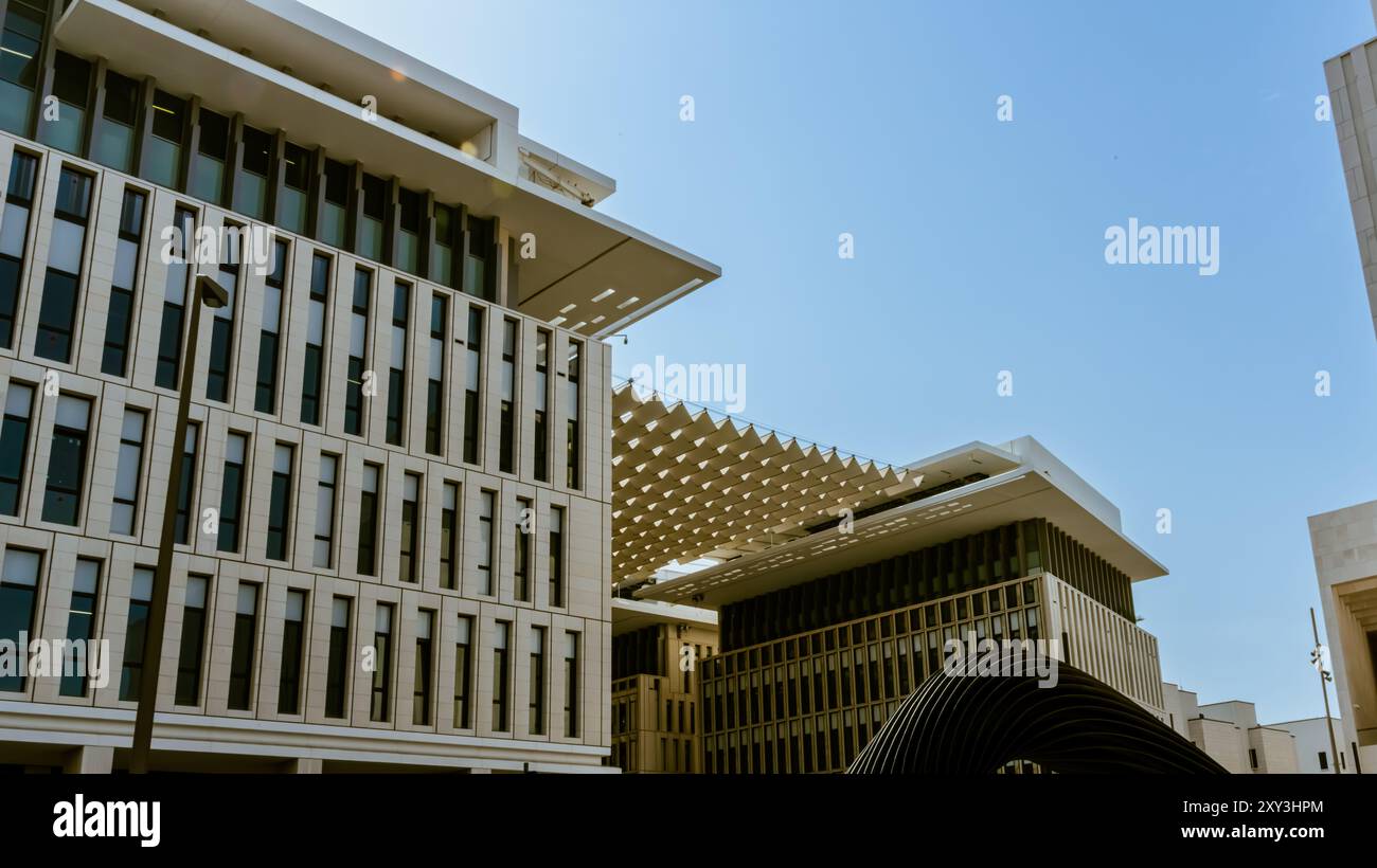 Building Architecture of Msheireb Downtown Doha Qatar. High quality ...