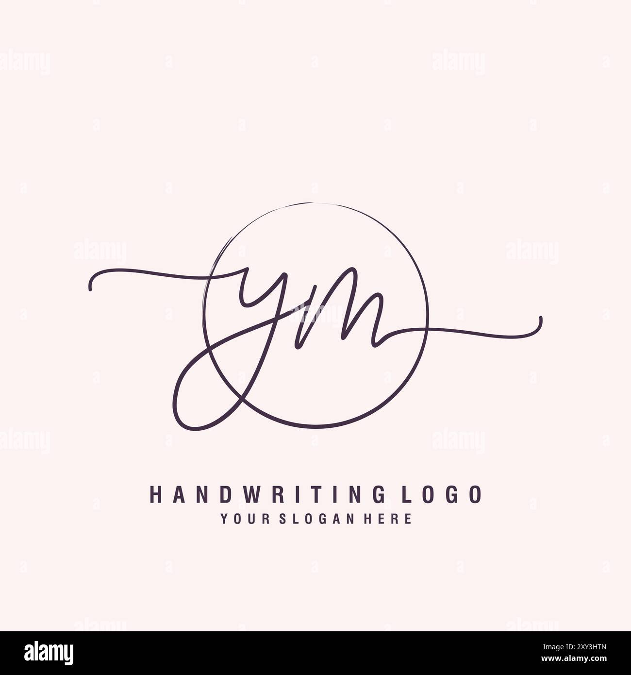 Ym minimal logo hi-res stock photography and images - Alamy