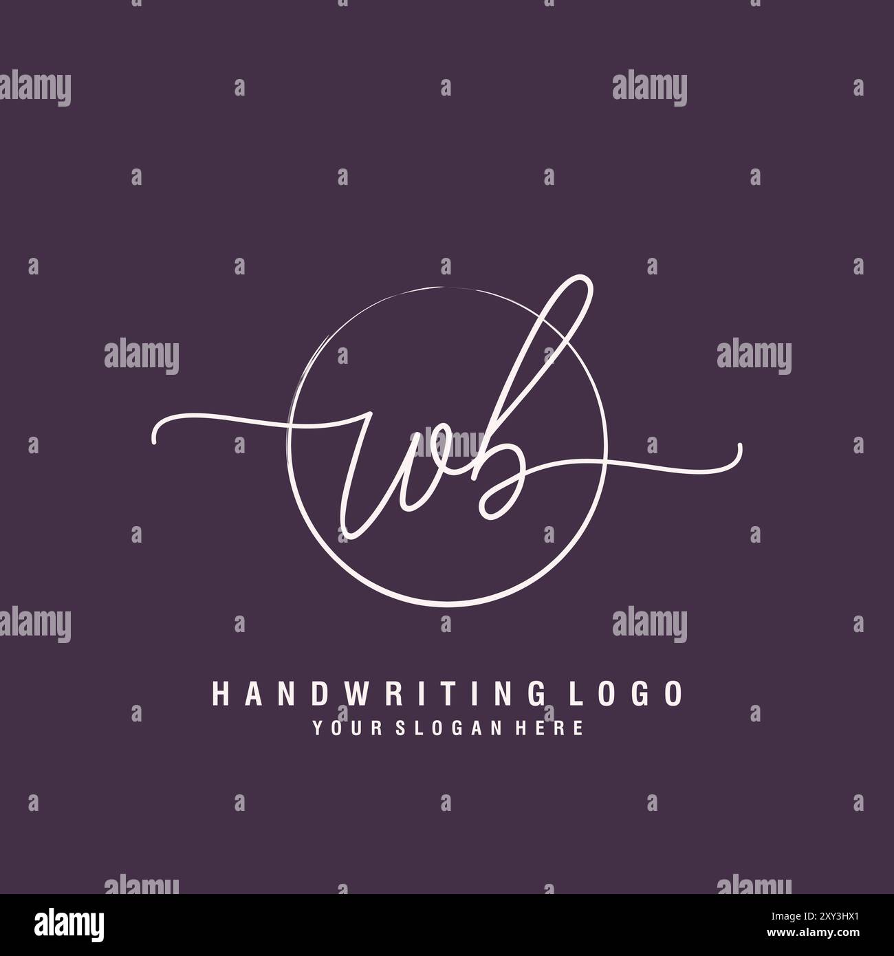 Wb letter logo hi-res stock photography and images - Alamy