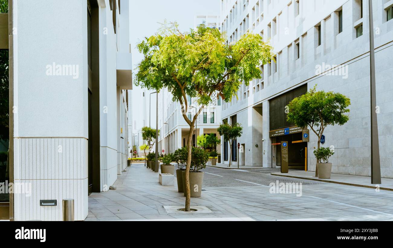 Building Architecture of Msheireb Downtown Doha Qatar. High quality ...