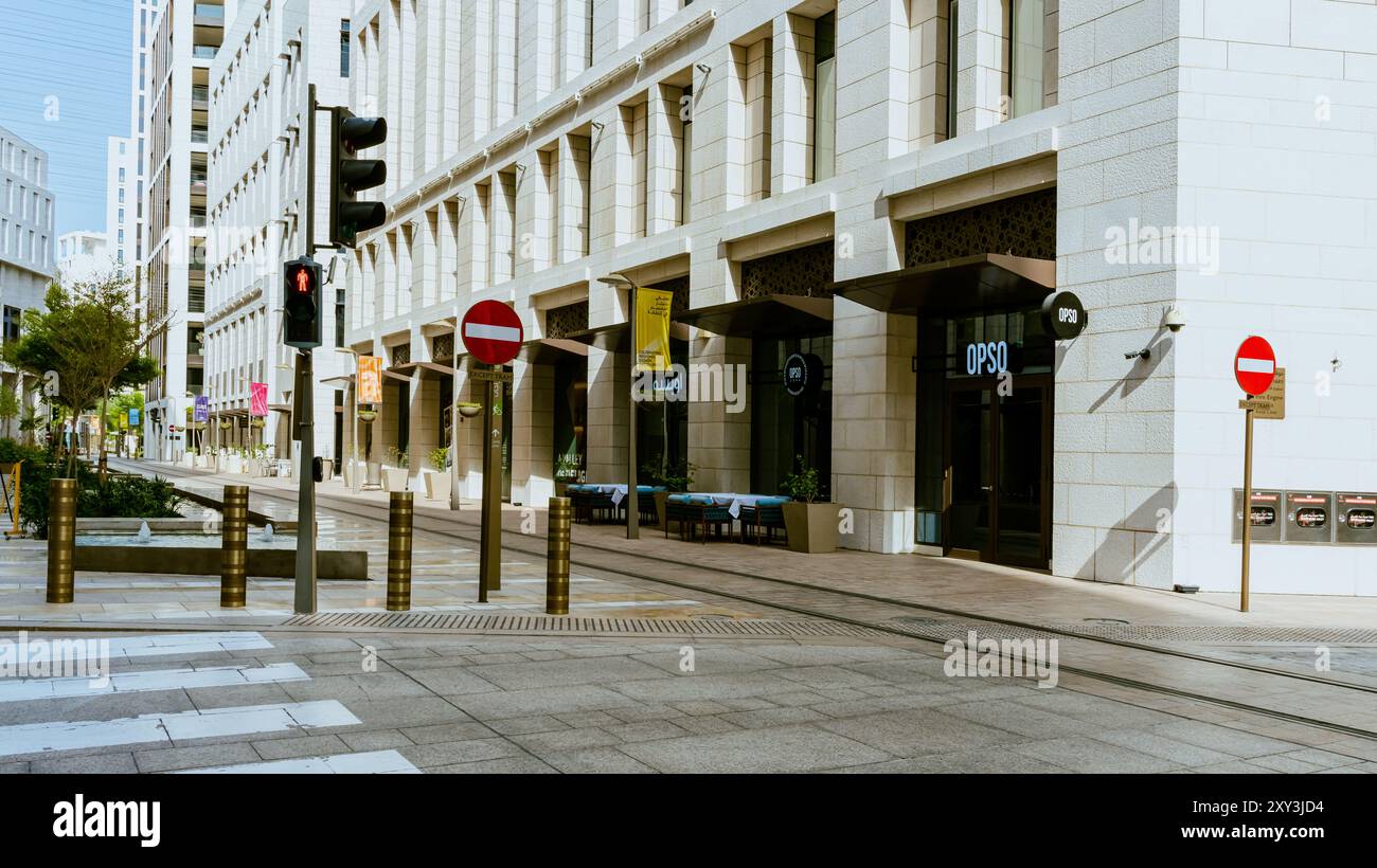 Cityscape office buildings with modern corporate architecture ...