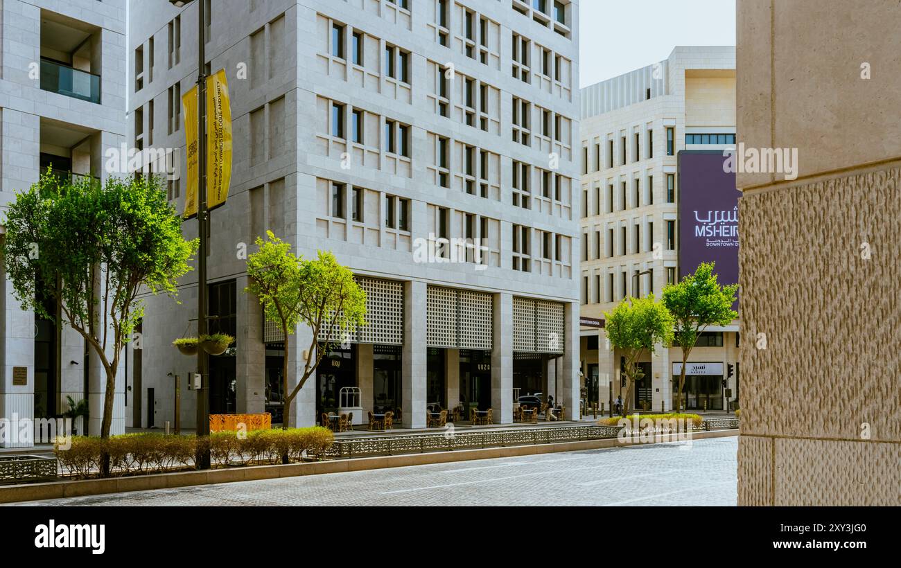 Cityscape office buildings with modern corporate architecture ...