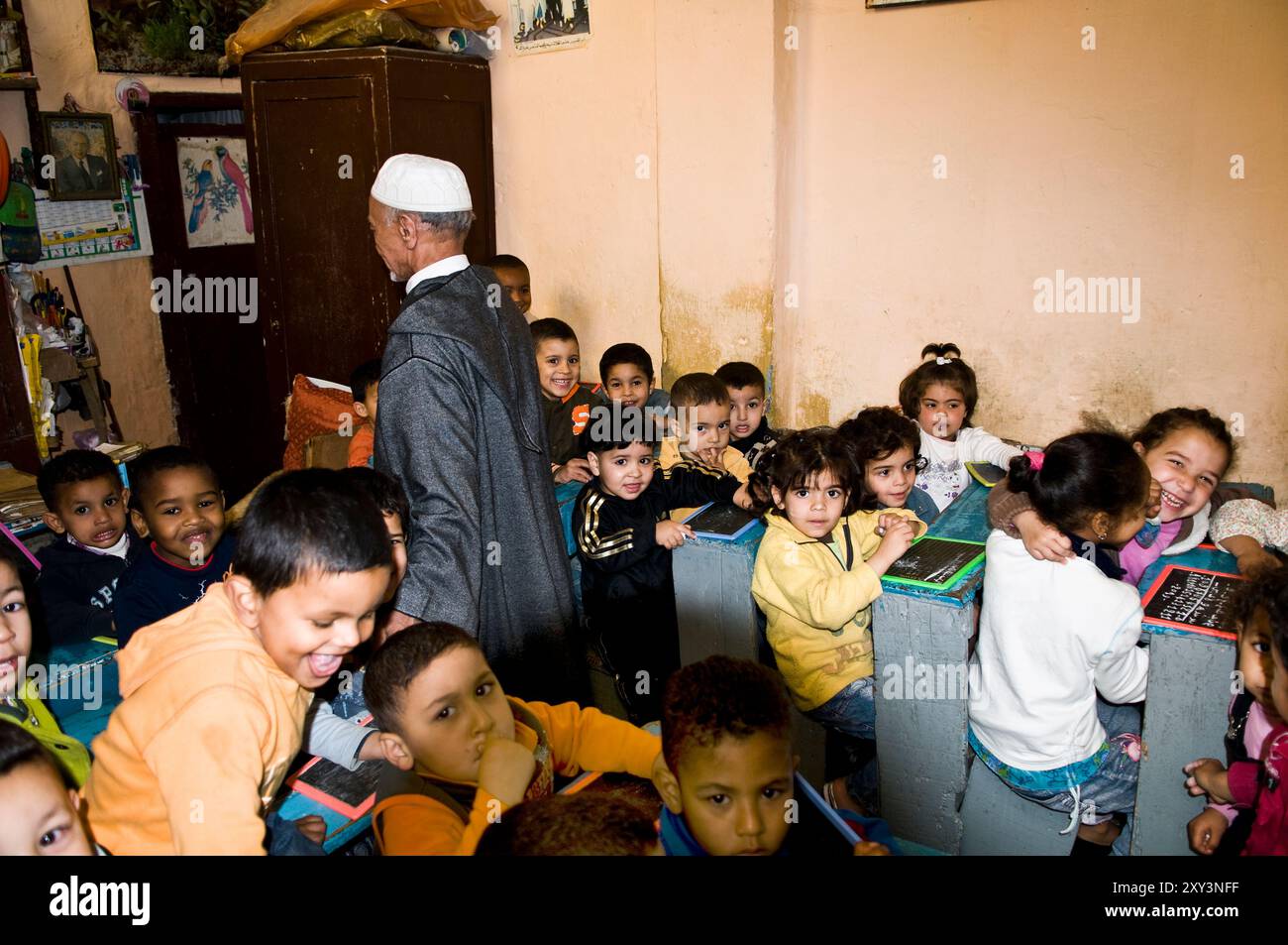 A visit to a primary school classroom in the medina at Casablanca ...