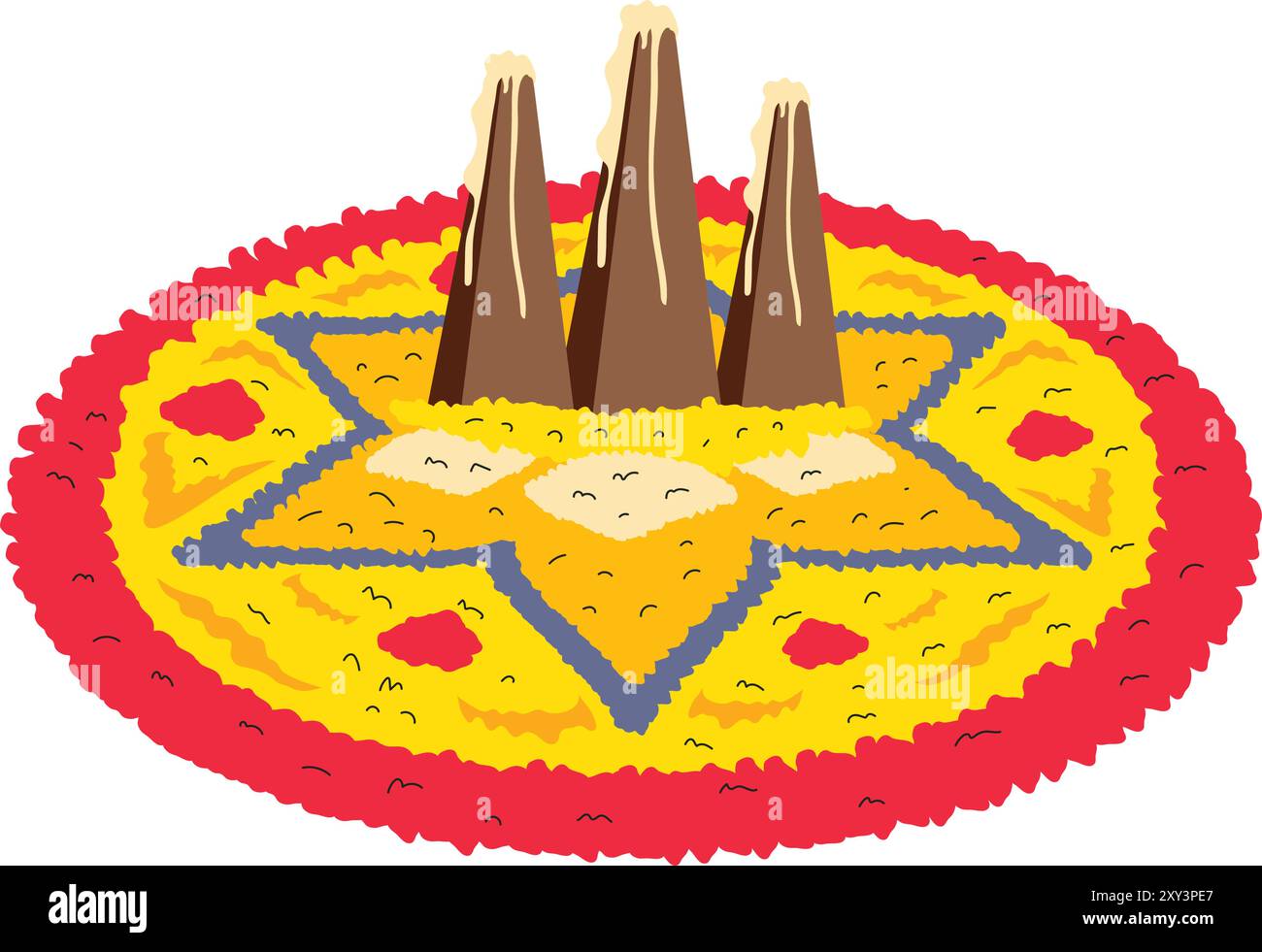 rangoli ornament onam festival Stock Vector Image & Art - Alamy