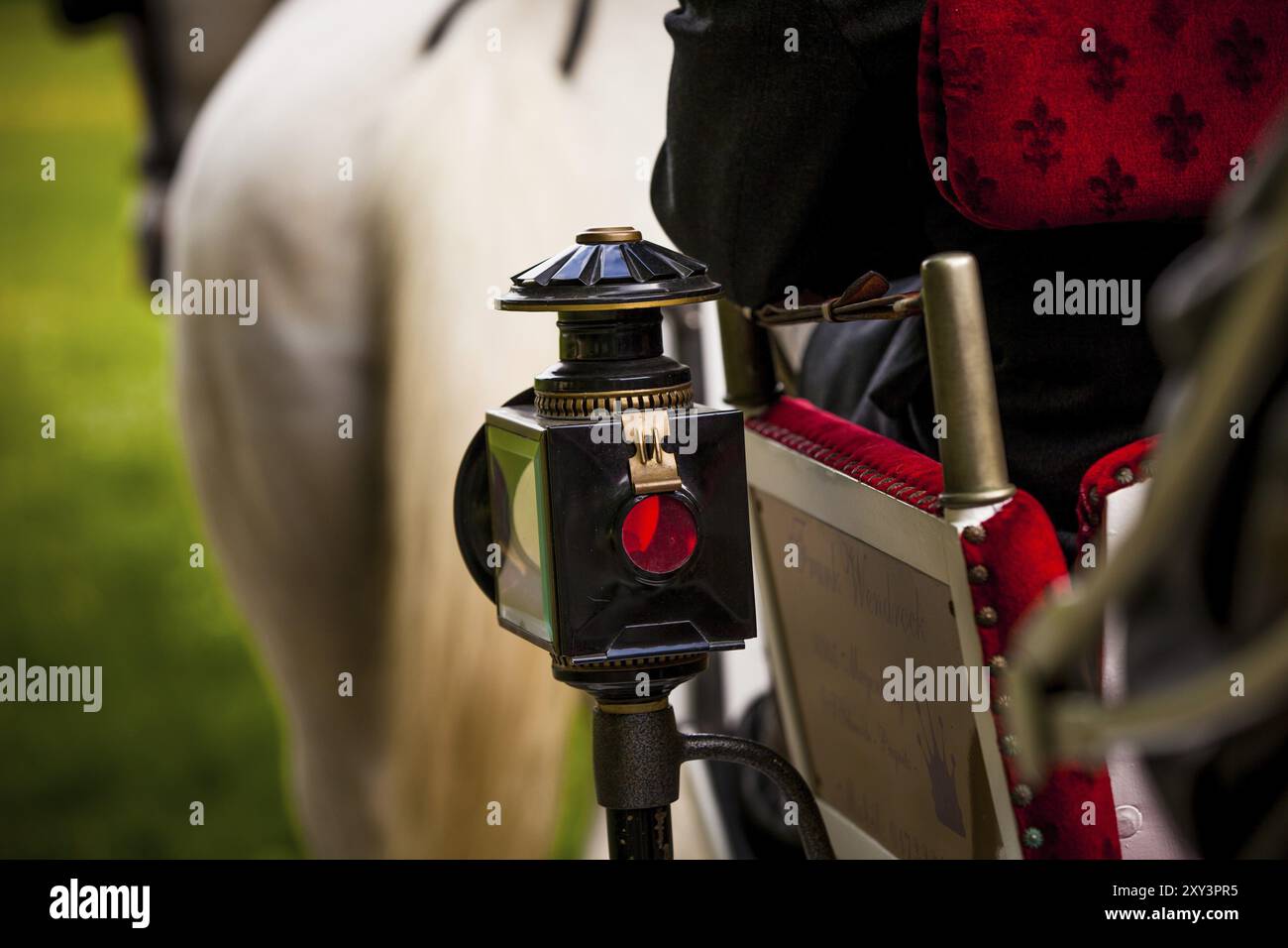 Lamp on a coach Stock Photo - Alamy