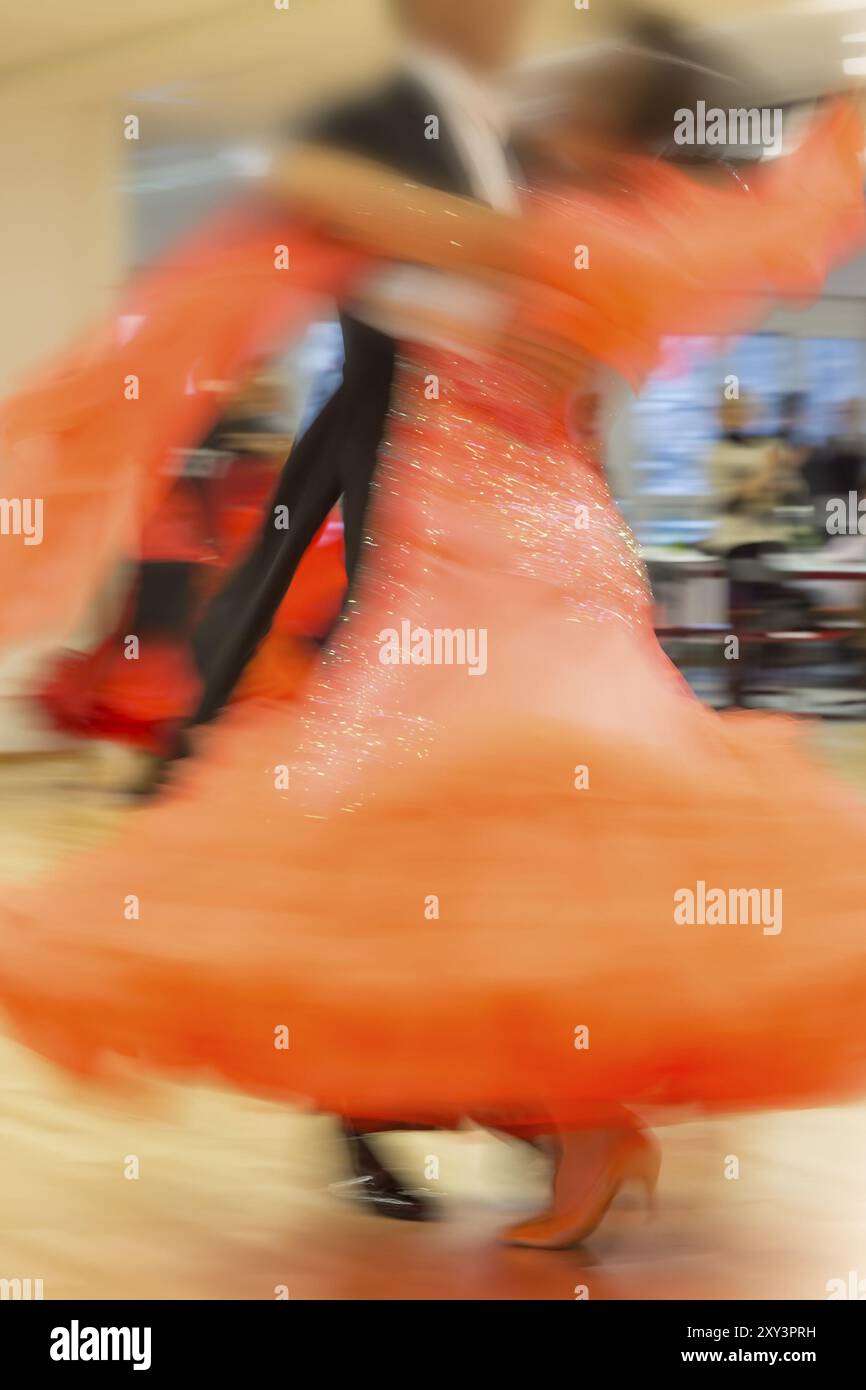 Dancing couple at a dance competition, motion blur Stock Photo - Alamy