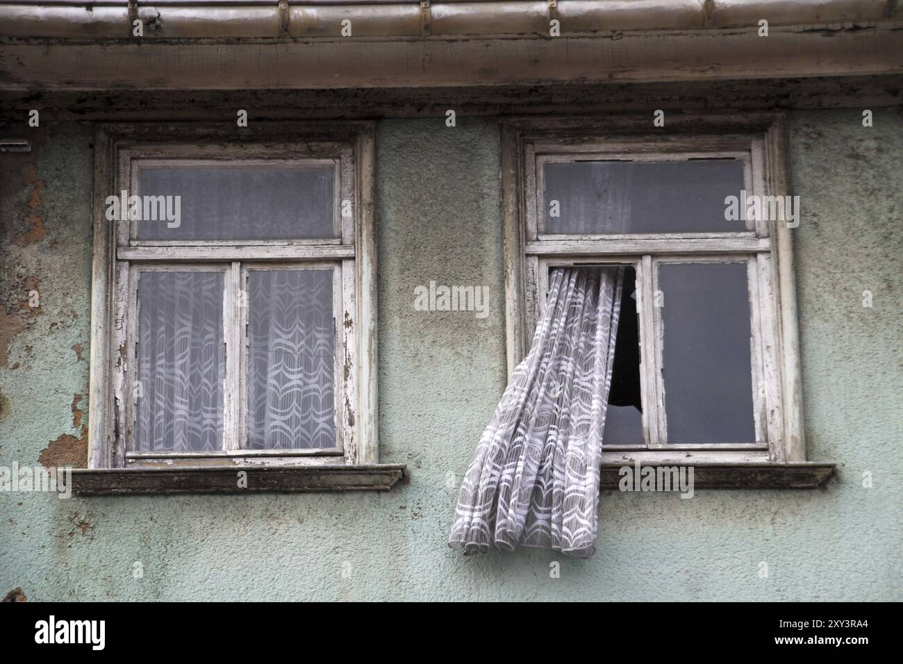 Window of a ruined house Stock Photo - Alamy