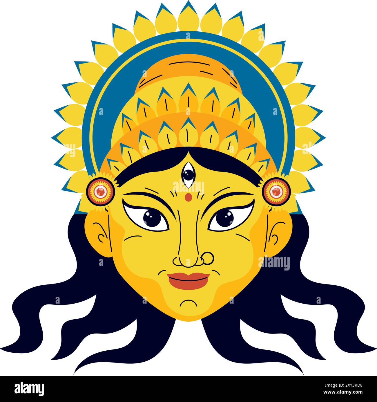 Navratri trishul hi-res stock photography and images - Alamy