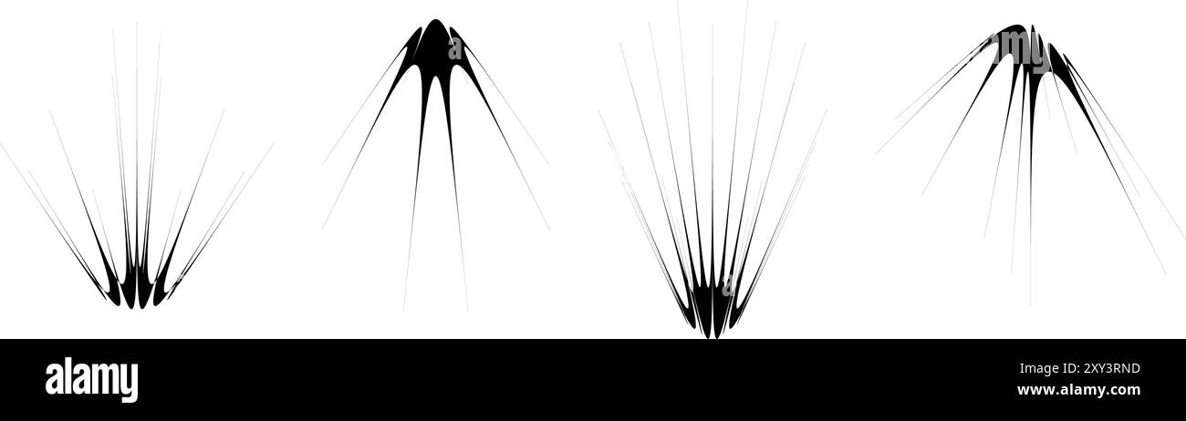 Spiky effect Black and White Stock Photos & Images - Alamy