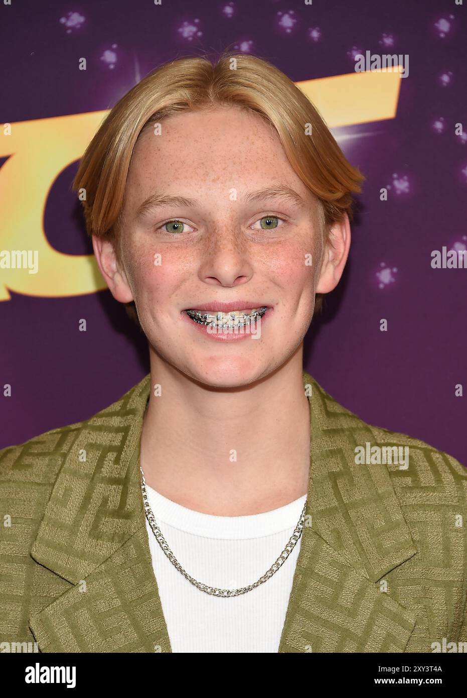 Reid Wilson backstage at “America’s Got Talent” Season 19 Live Show ...