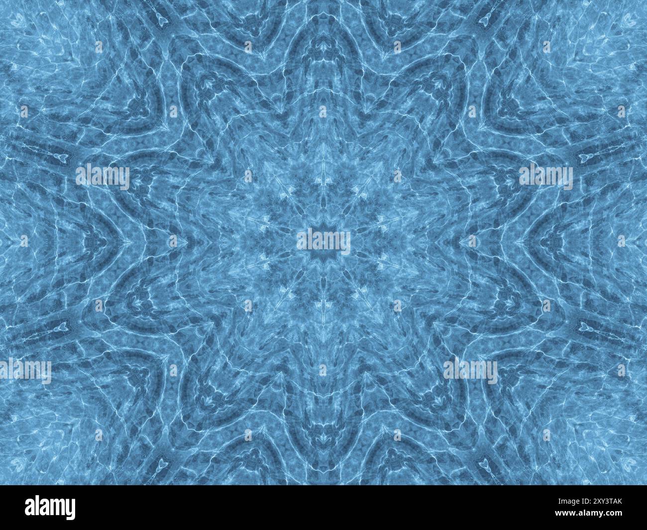 Blue background with water radial pattern Stock Photo - Alamy