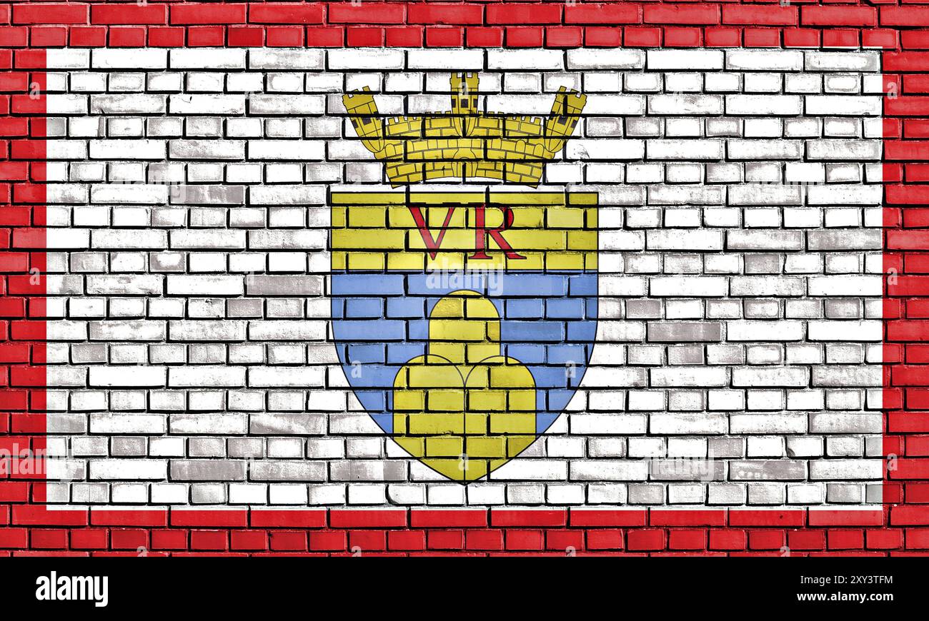 Flag of Victoria painted on brick wall Stock Photo - Alamy