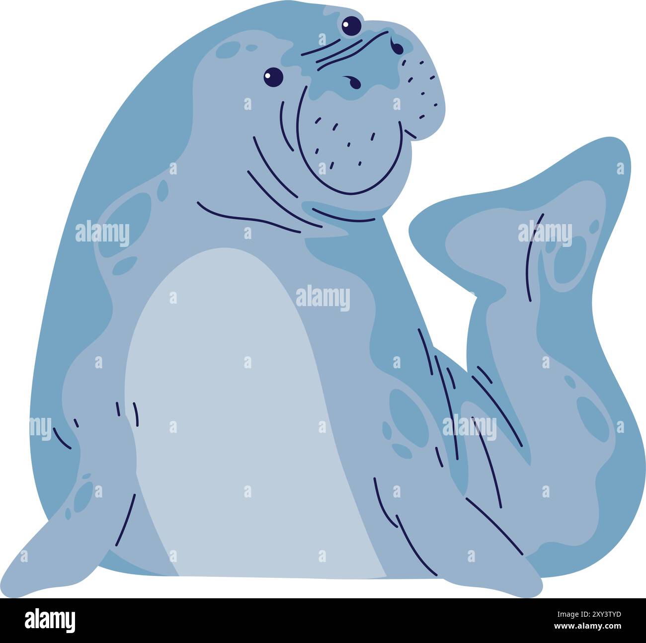 stellers sea cow extinct animal Stock Vector Image & Art - Alamy