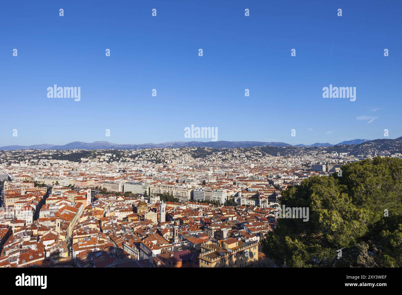 View above the city of Nice in France Stock Photo - Alamy