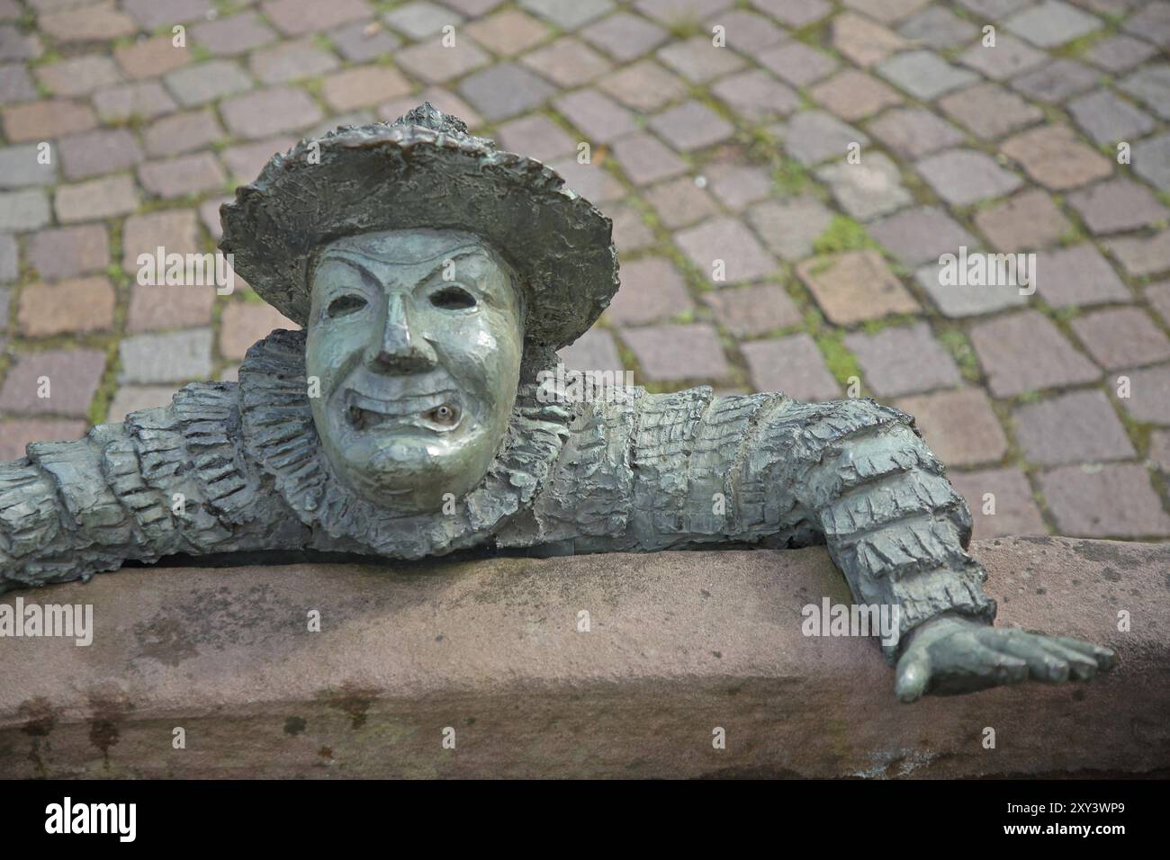 Fool's fountain by Walter Haaf 1971, carnival fountain, Swabian ...