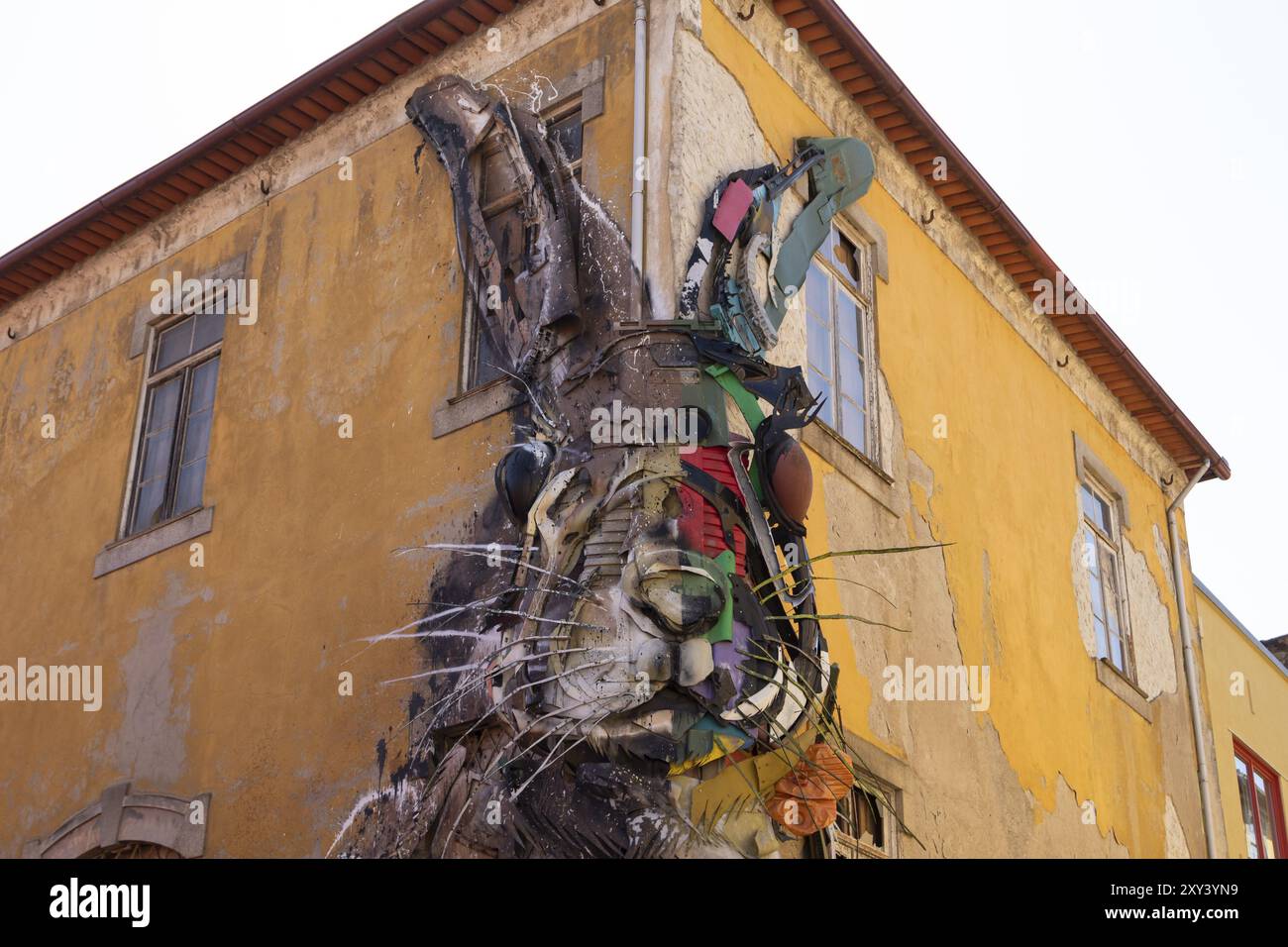 Landmark, street art, graffiti, sculpture Half Rabbit, artist Arturo ...