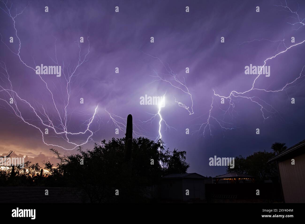 Tucson sunset lightning hi-res stock photography and images - Alamy