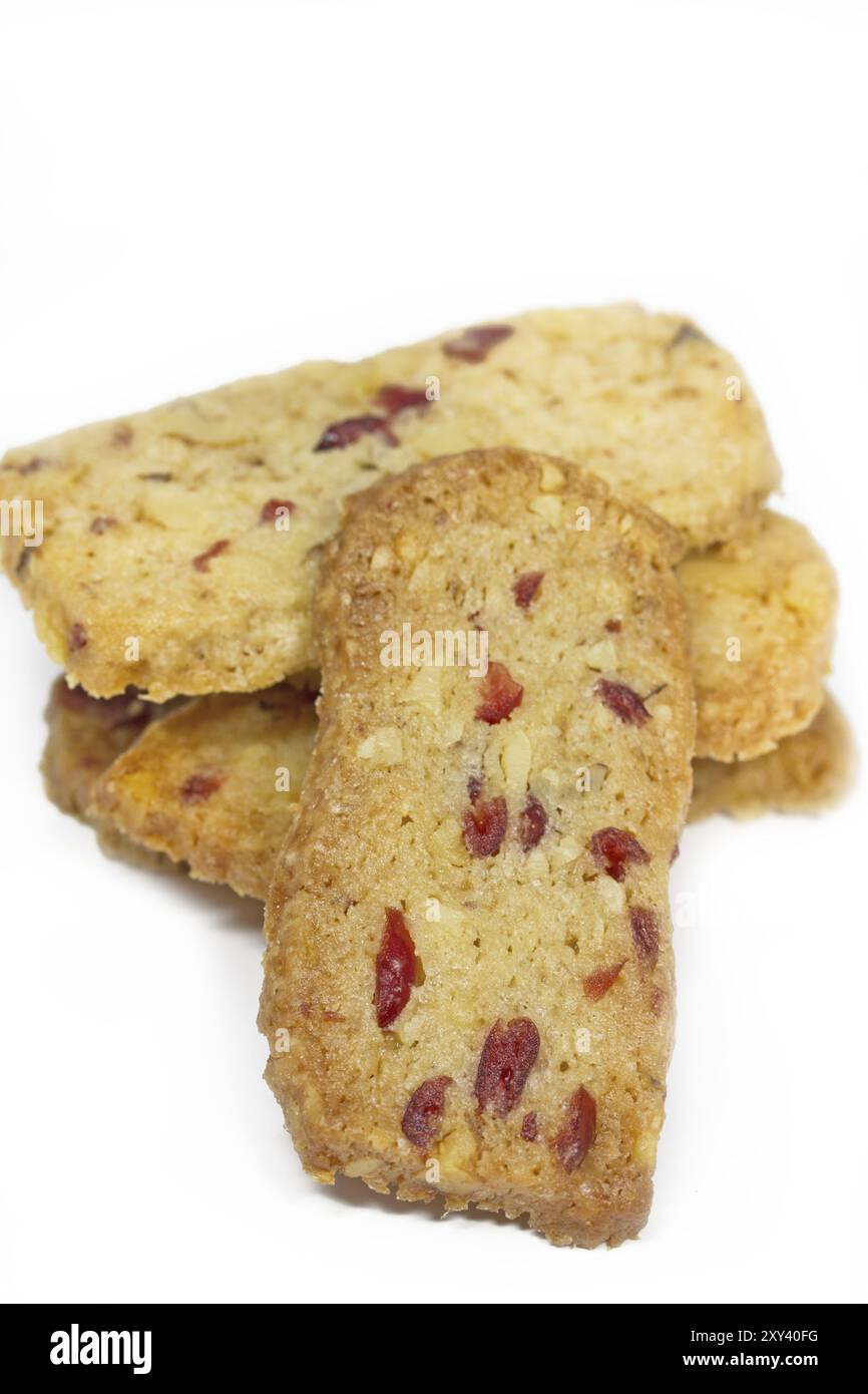 Christmas biscuits, walnut cranberry sticks Stock Photo - Alamy