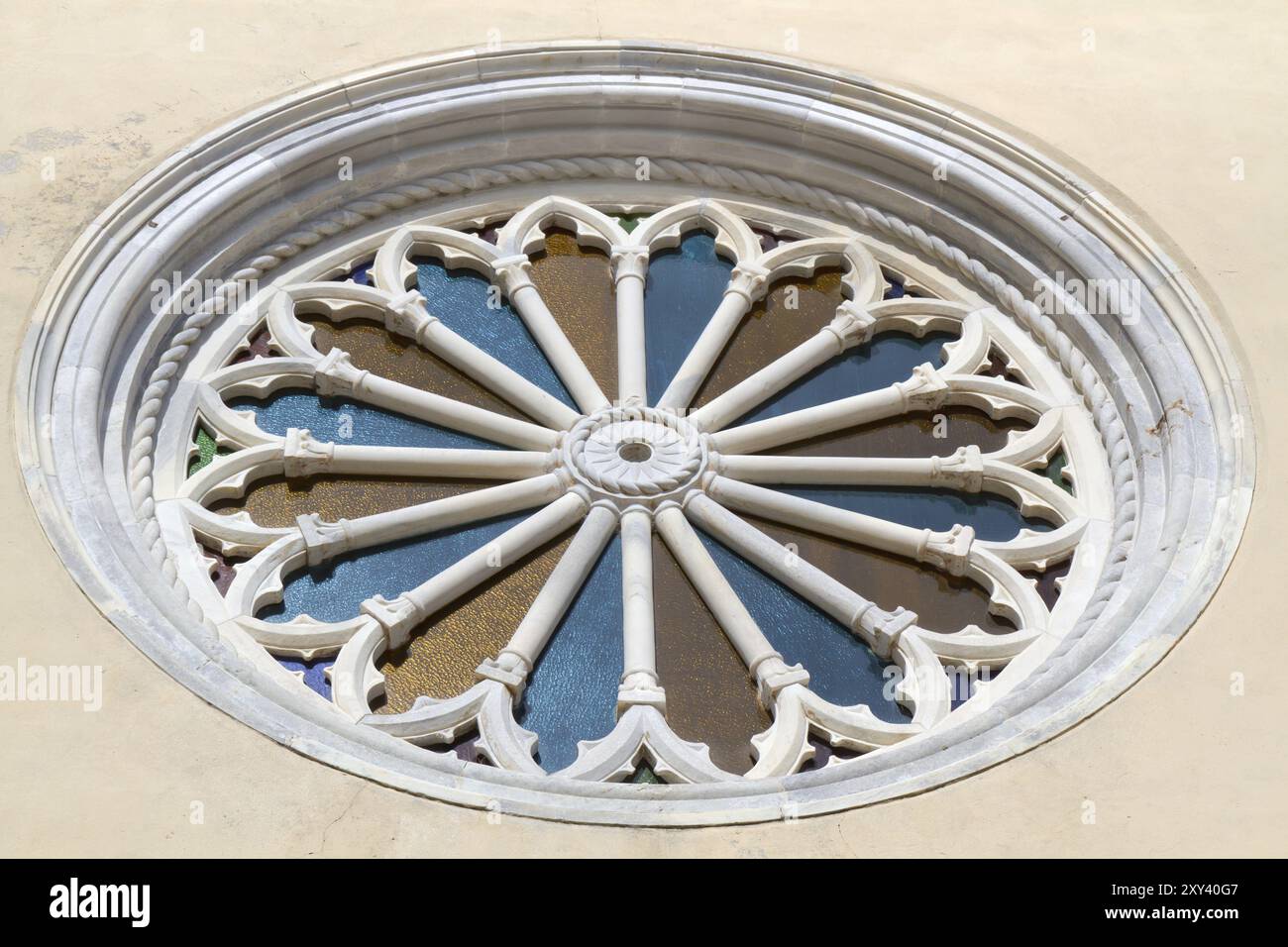 Church window ?Santa Tecla? Church in Torno on Lake Como, Italy, Europe ...