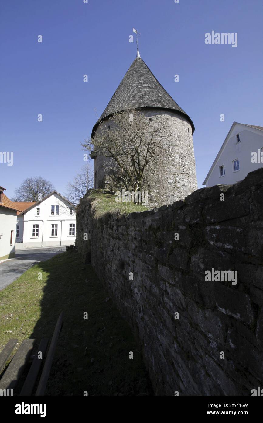 The owl tower in Horn Stock Photo - Alamy