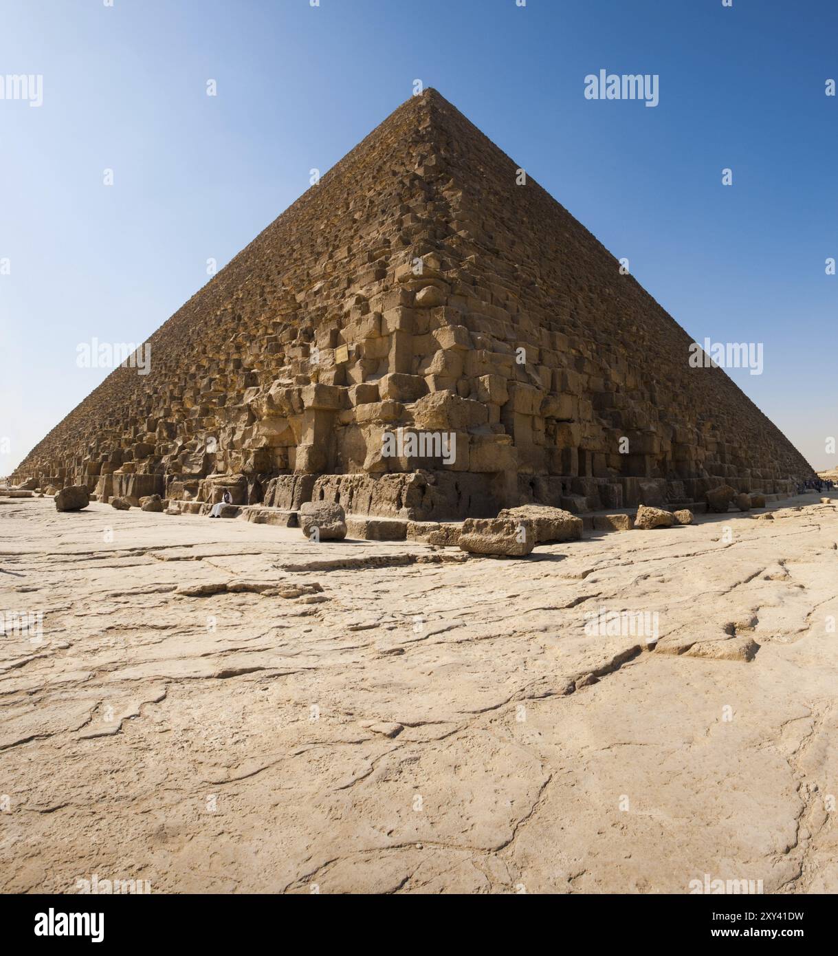 Pyramid Of Cheops Base Foundation Stock Photo - Alamy