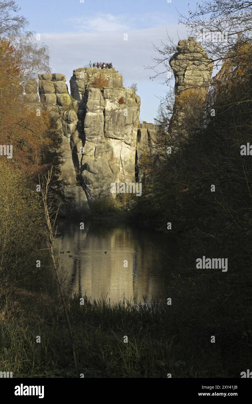 The Externsteine in autumn Stock Photo - Alamy