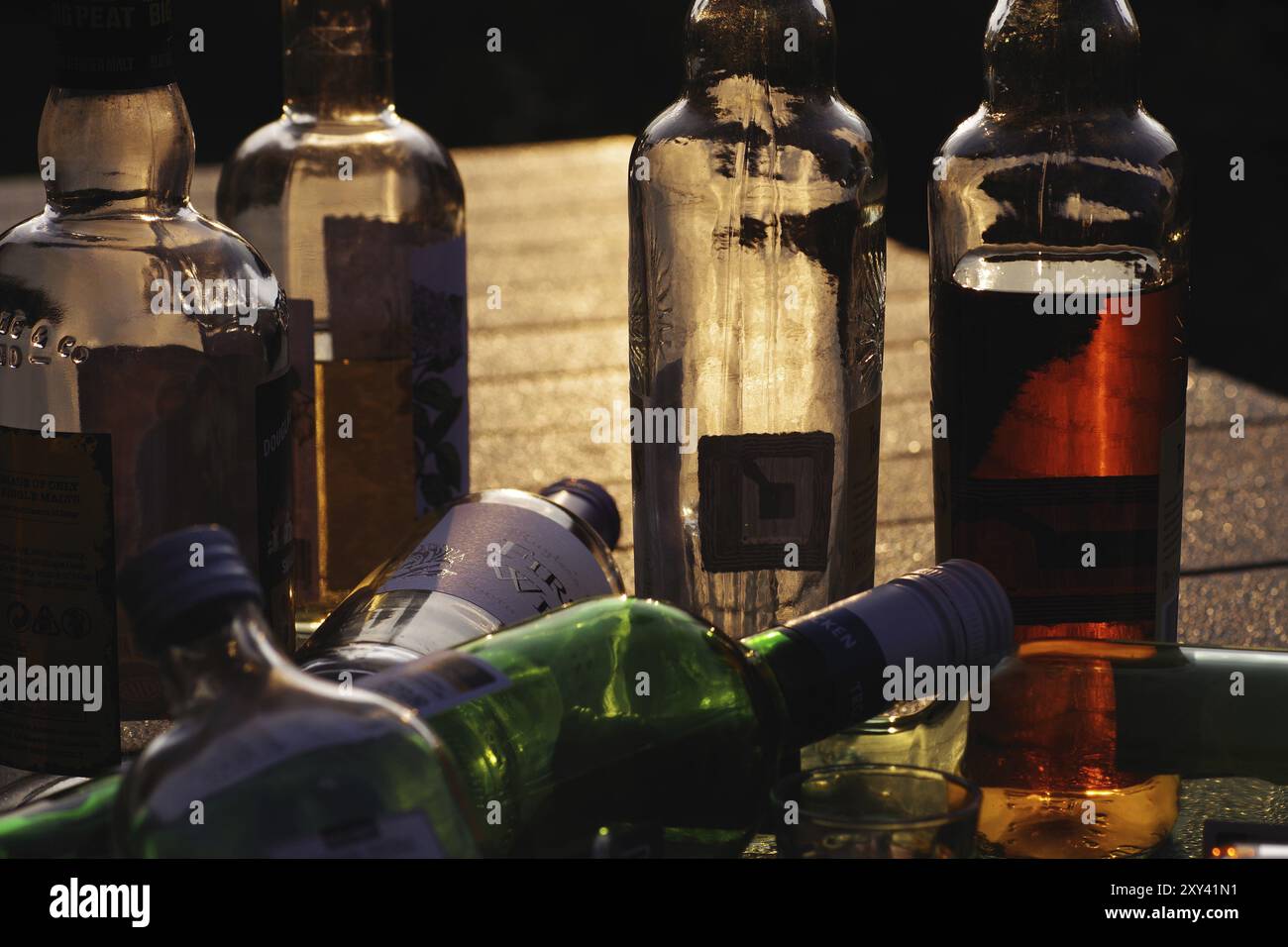 Partially filled glass bottle hi-res stock photography and images - Alamy