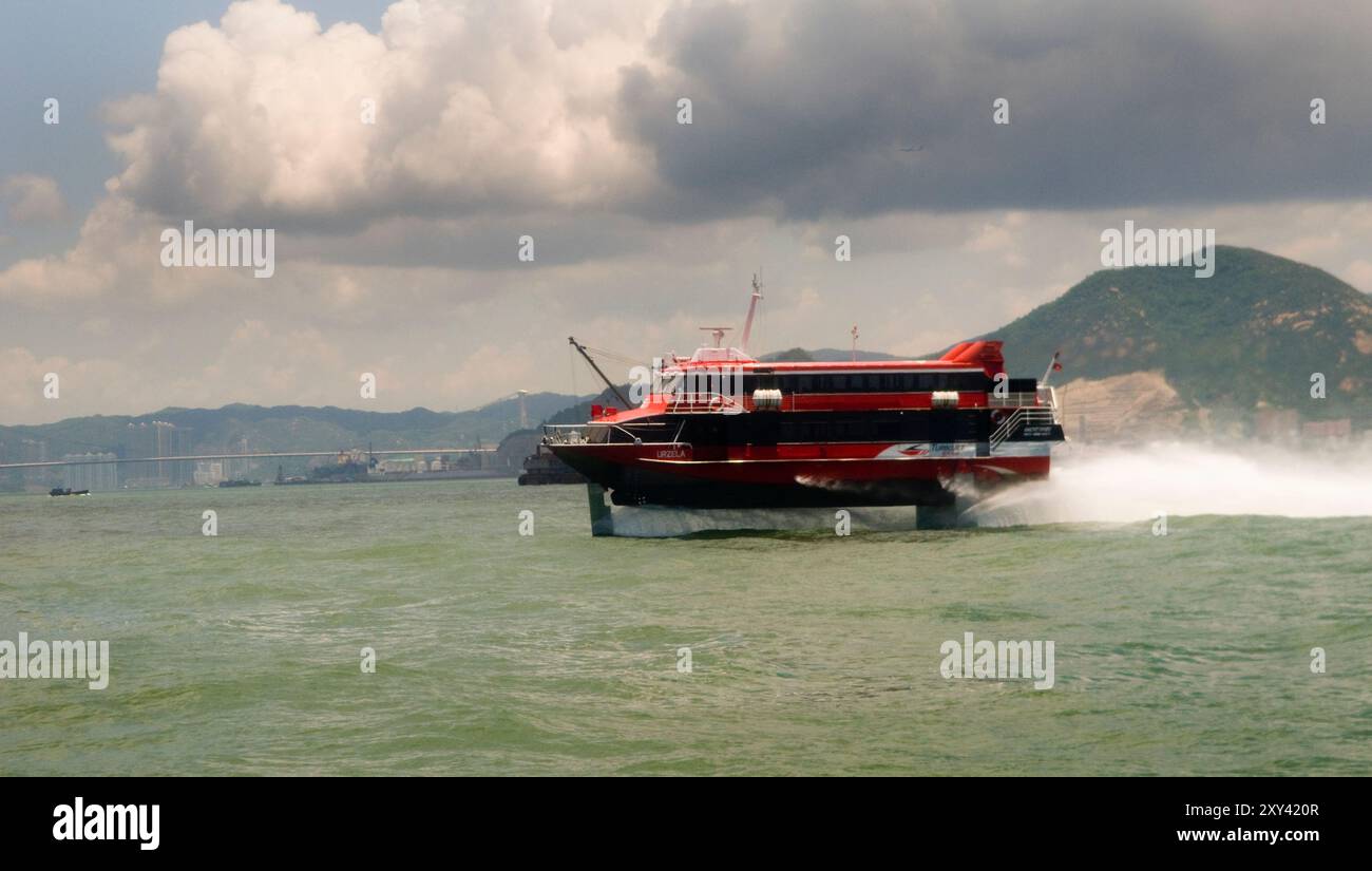 The Turbojet hydrofoil ferry between Hong Kong and Macao Stock Photo ...