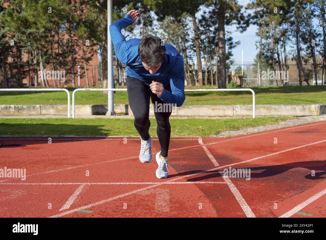 Race track sprint man hi-res stock photography and images - Alamy