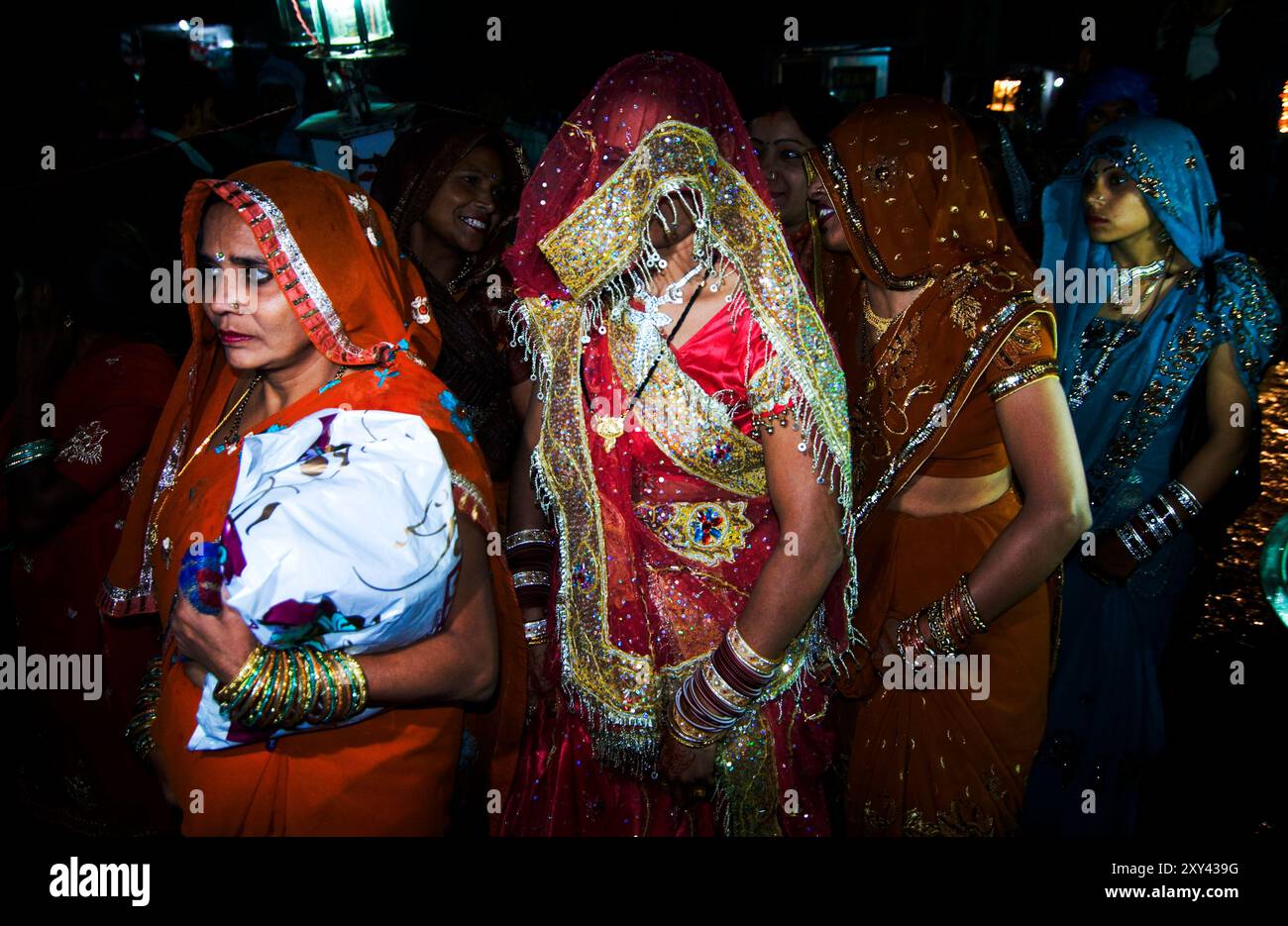 Indian women celebrating in a wedding in Agra, India Stock Photo - Alamy