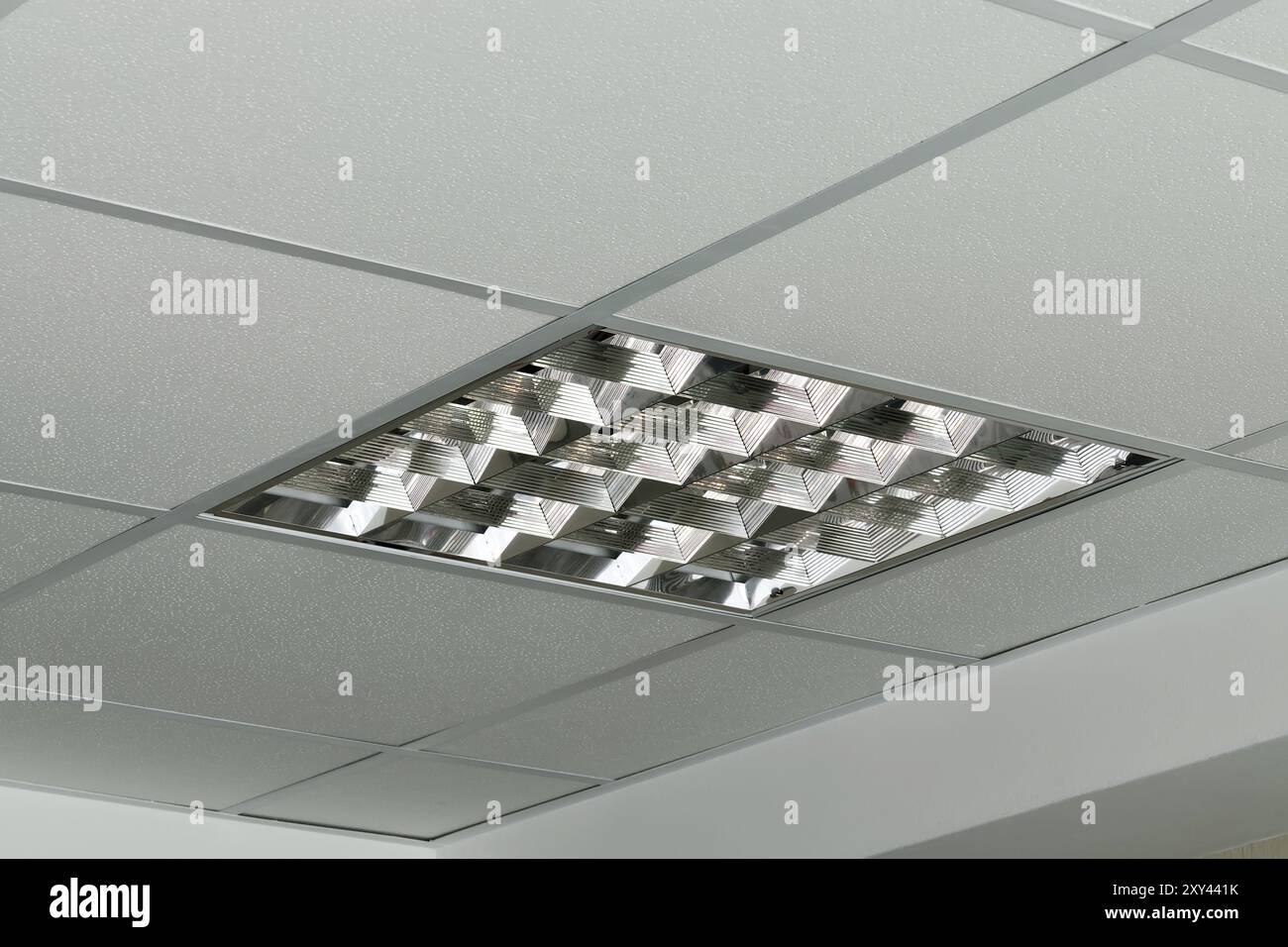 Modern lamp on the ceiling of the office premises Stock Photo - Alamy