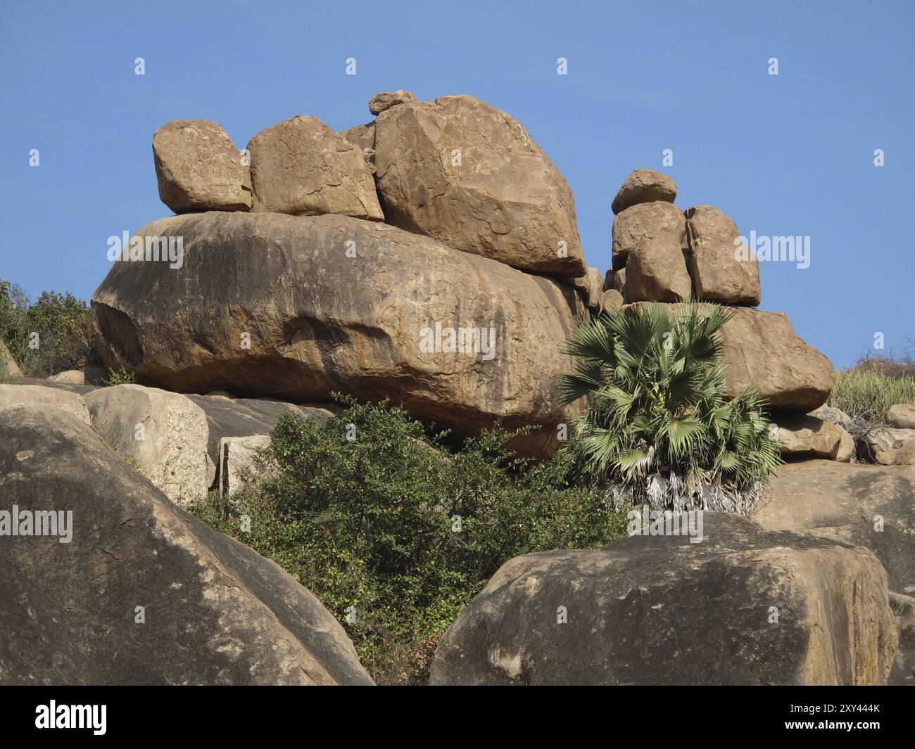Big granite boulder in Hampi, India, Asia Stock Photo - Alamy