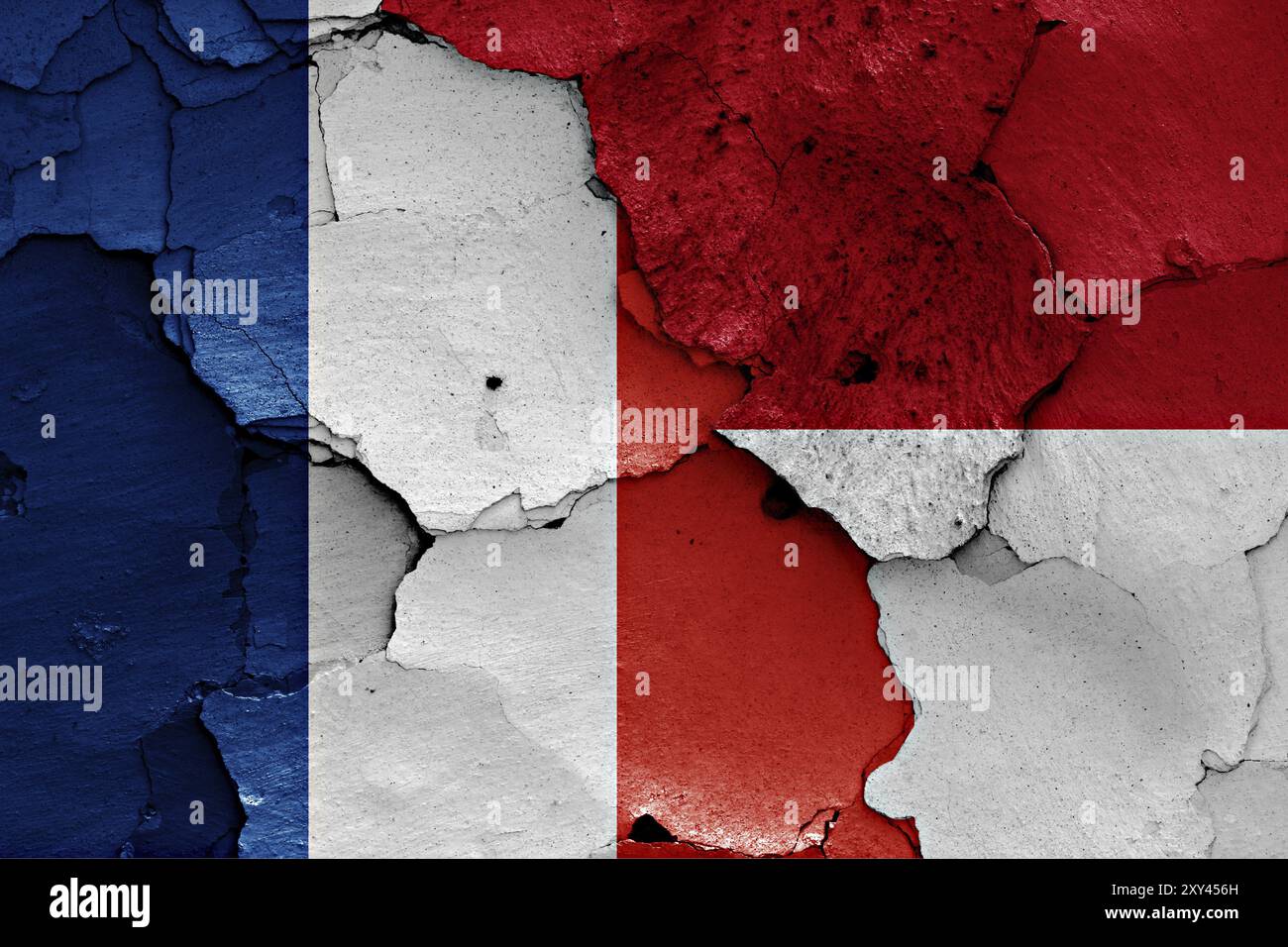 Monaco france national flags on hi-res stock photography and images - Alamy